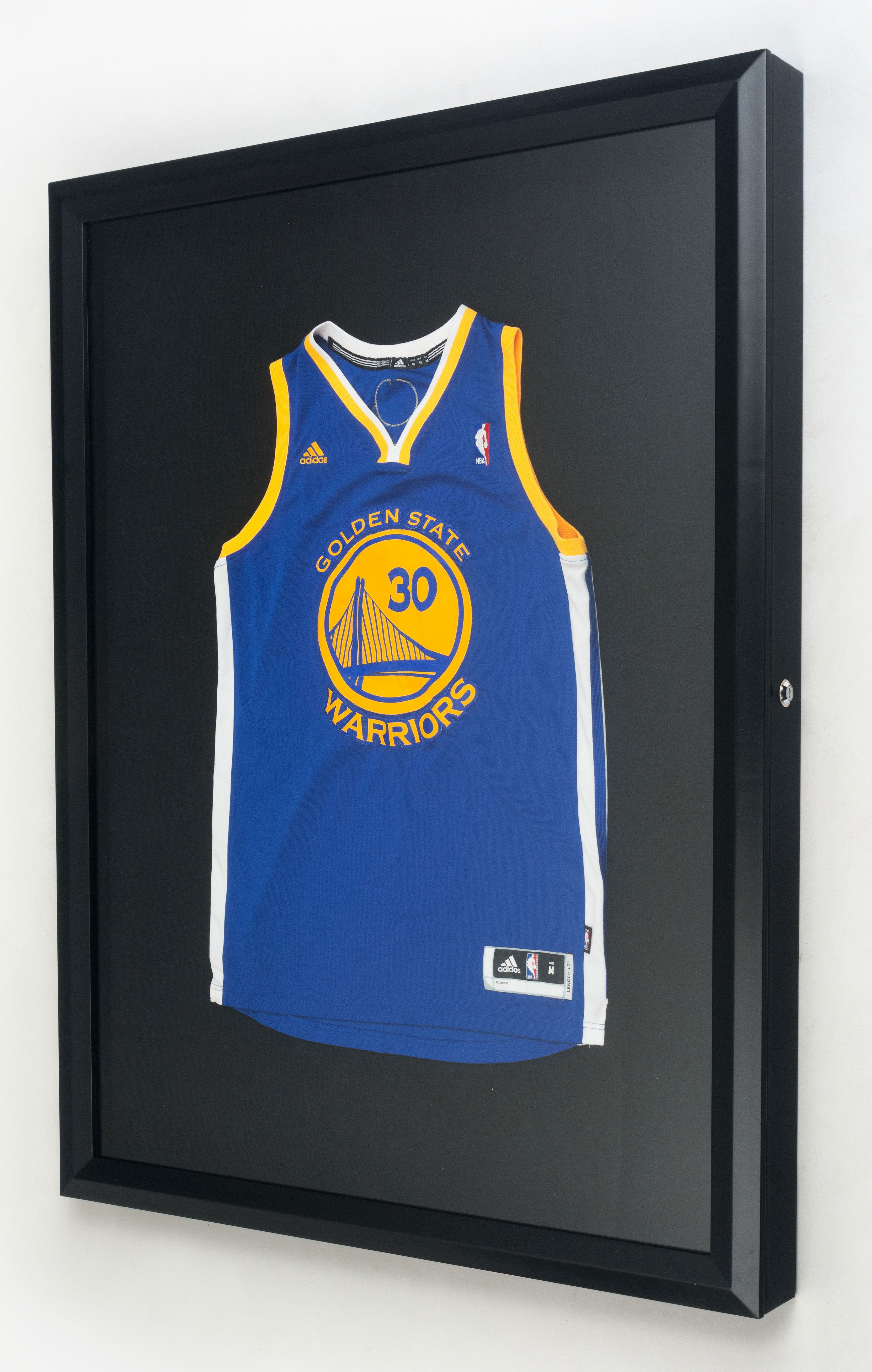 Jersey Shadow Box Locks to Protect Valuable Sports Keepsakes | Displays2Go