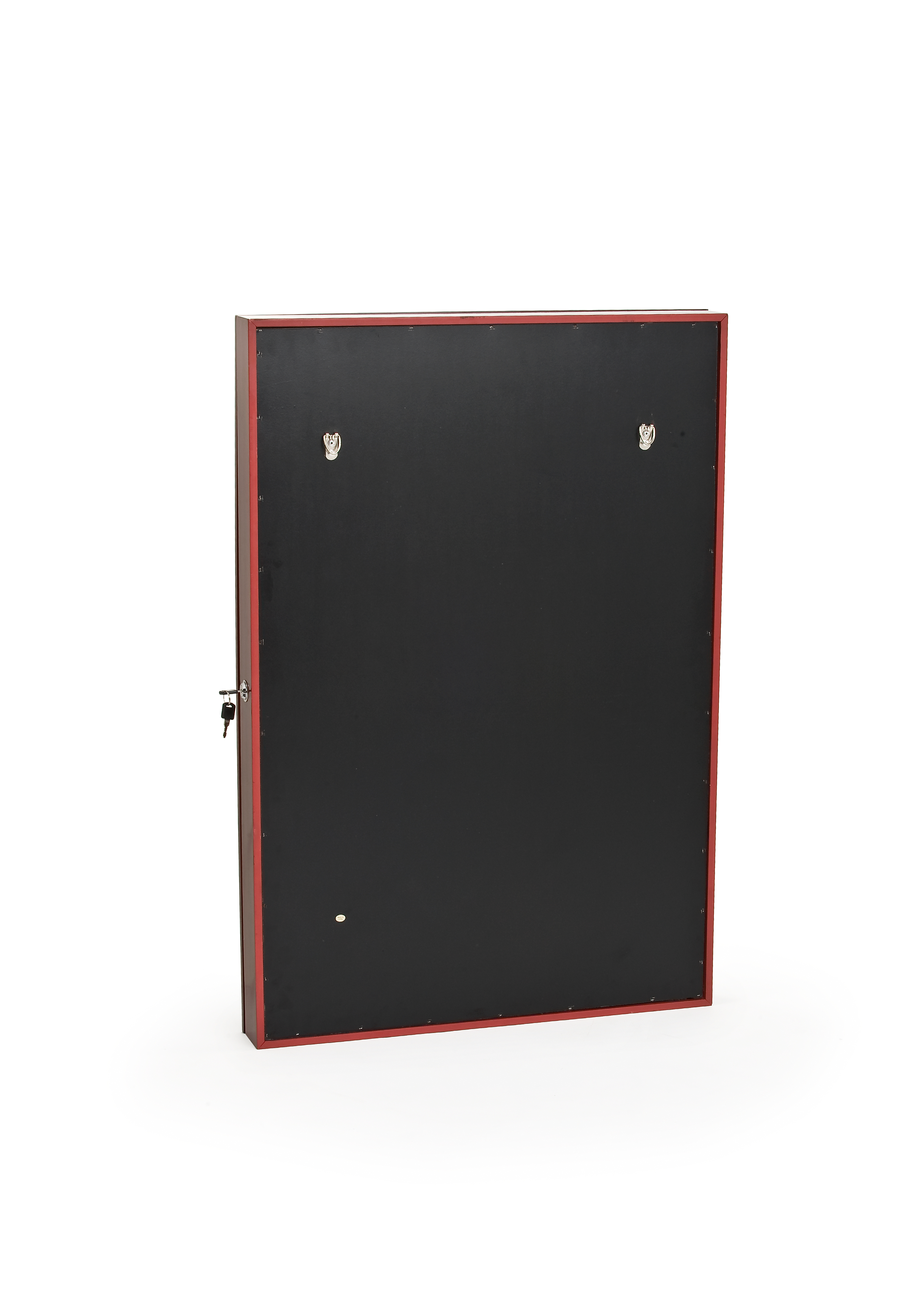 Cherry Shadow Box Features a Locking Hinged Door & Sponge Interior ...