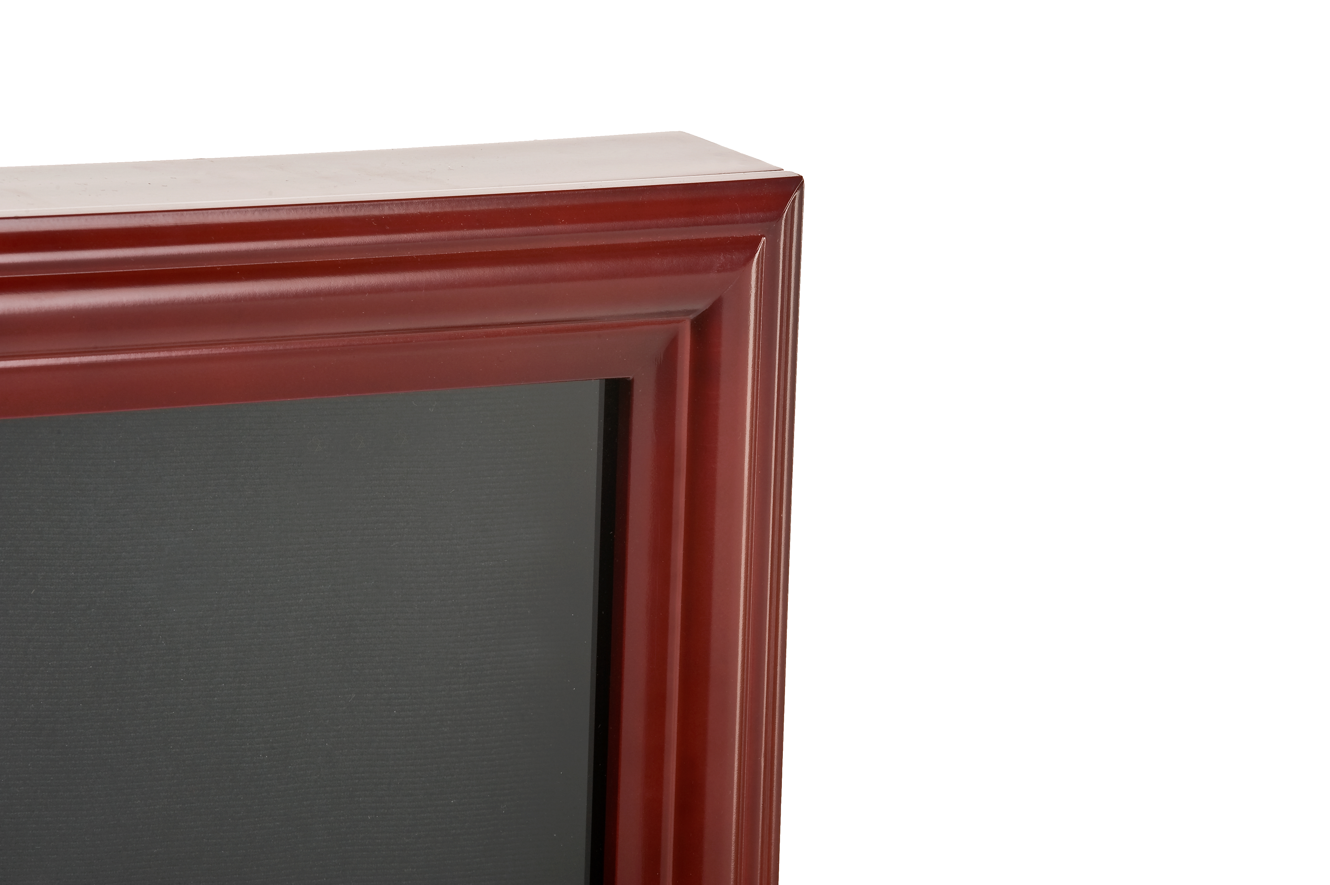 Cherry Shadow Box Features a Locking Hinged Door & Sponge Interior ...