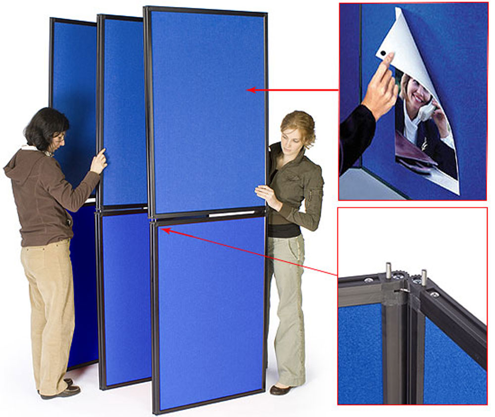 Folding Exhibition Board | Folding Trade Show Displays, 10 Panels ...