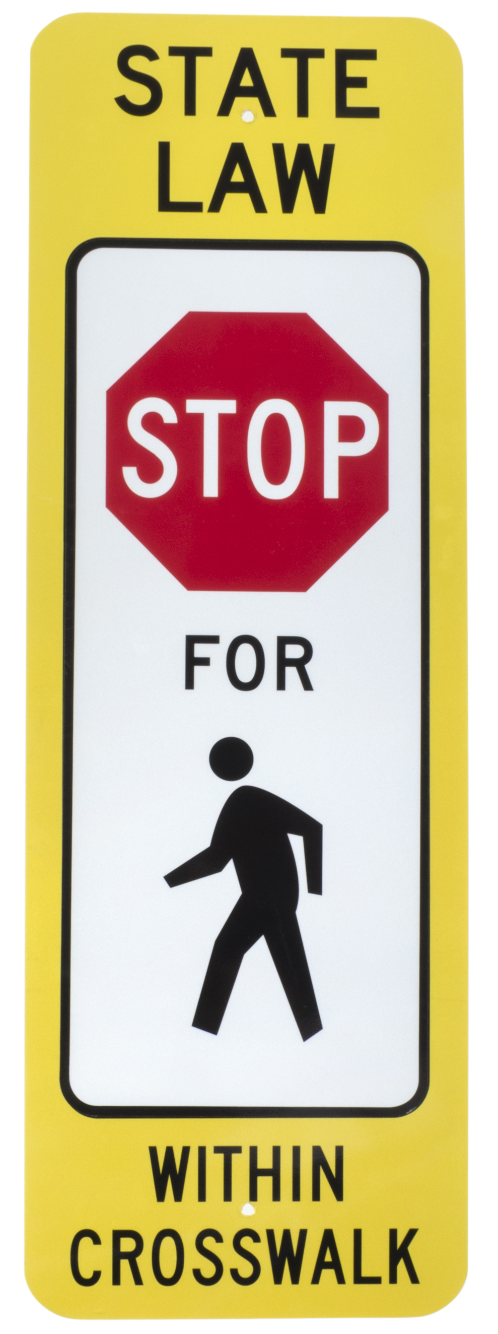 Portable Crosswalk Sign | Aluminum with Technopolymer Base | Displays2Go