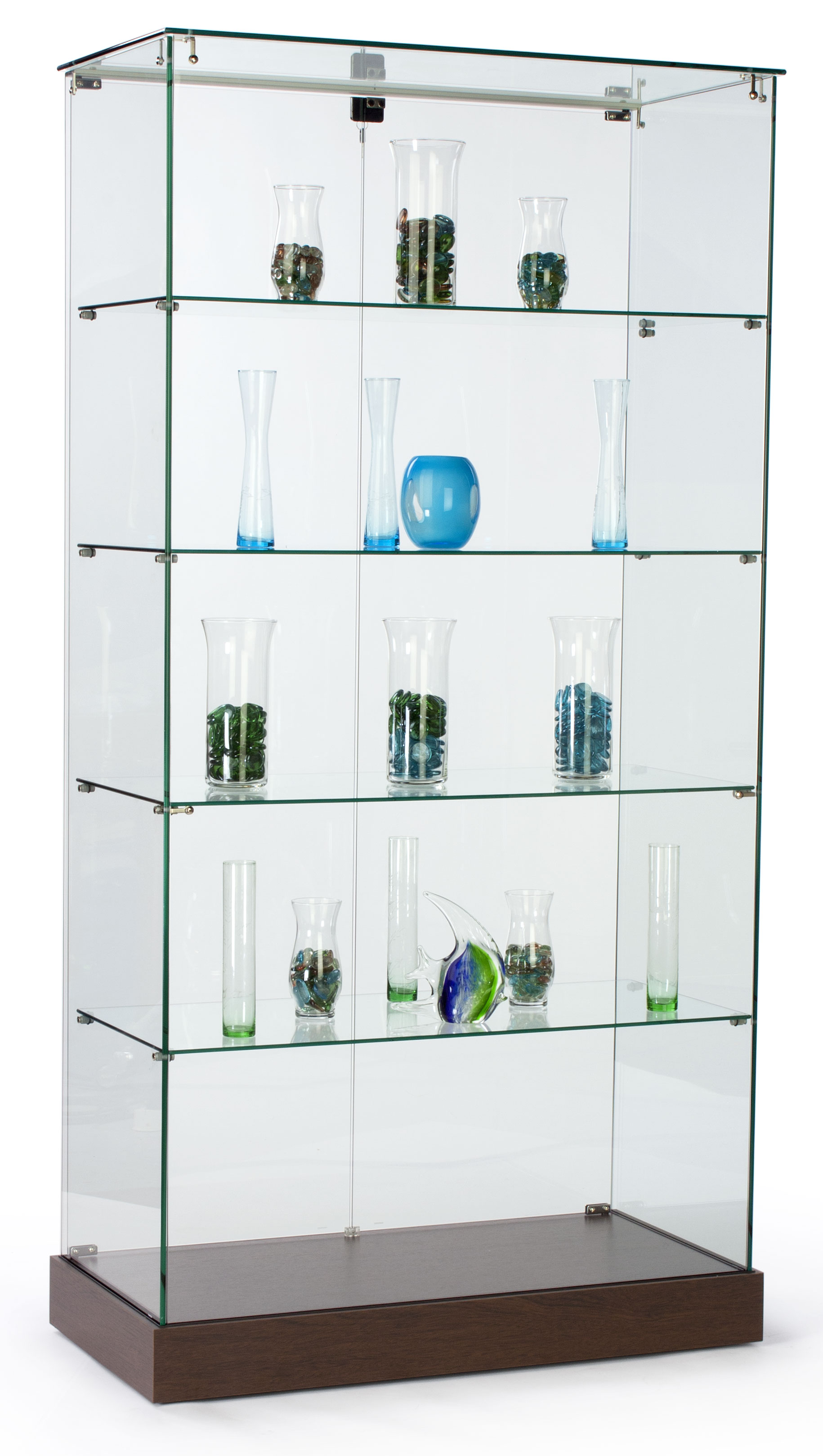 Frameless Tower Displays | Free Standing Glass Showcases | Displays2Go