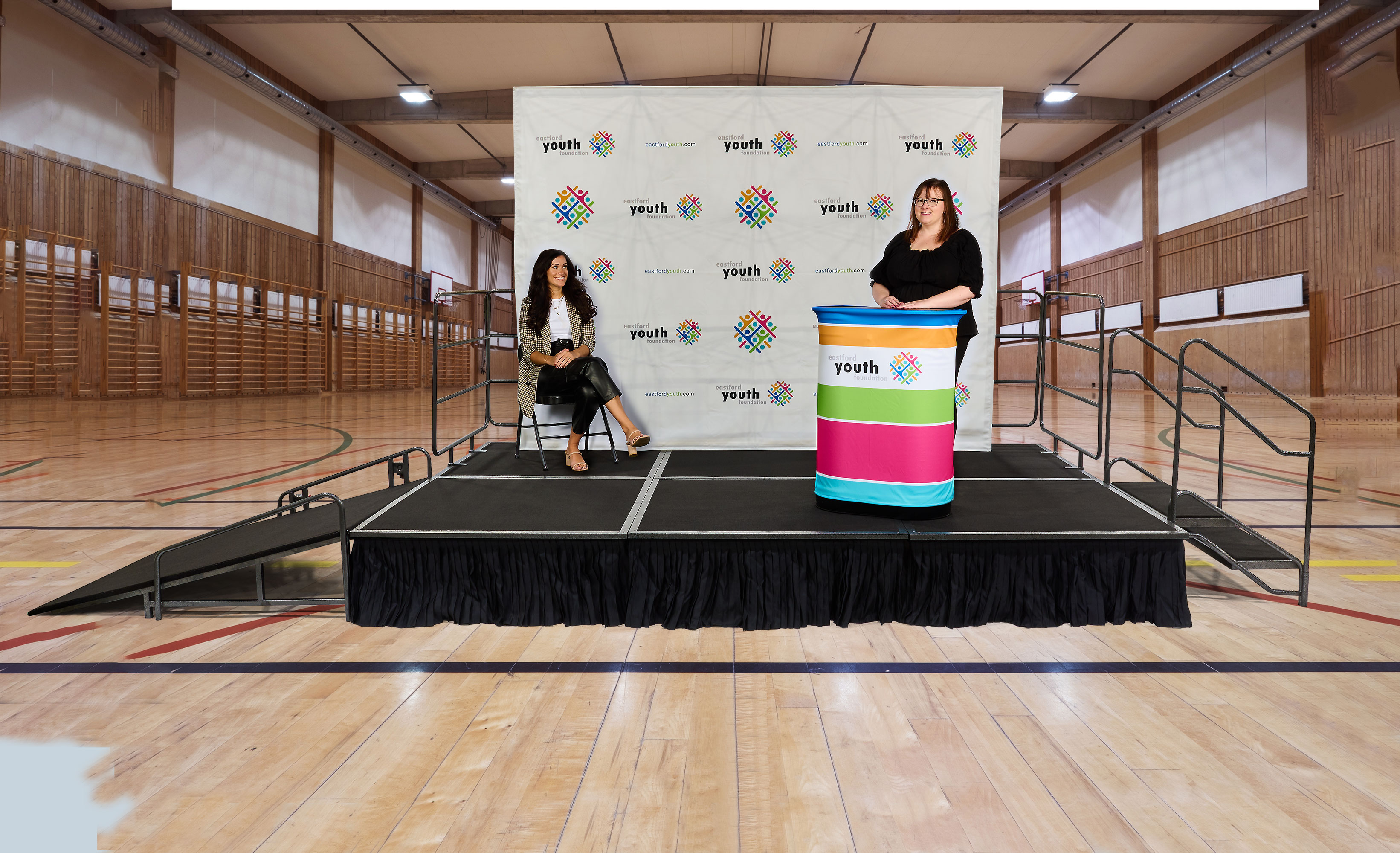 Portable Stage Platform Set – Choose Width and Height | Displays2Go