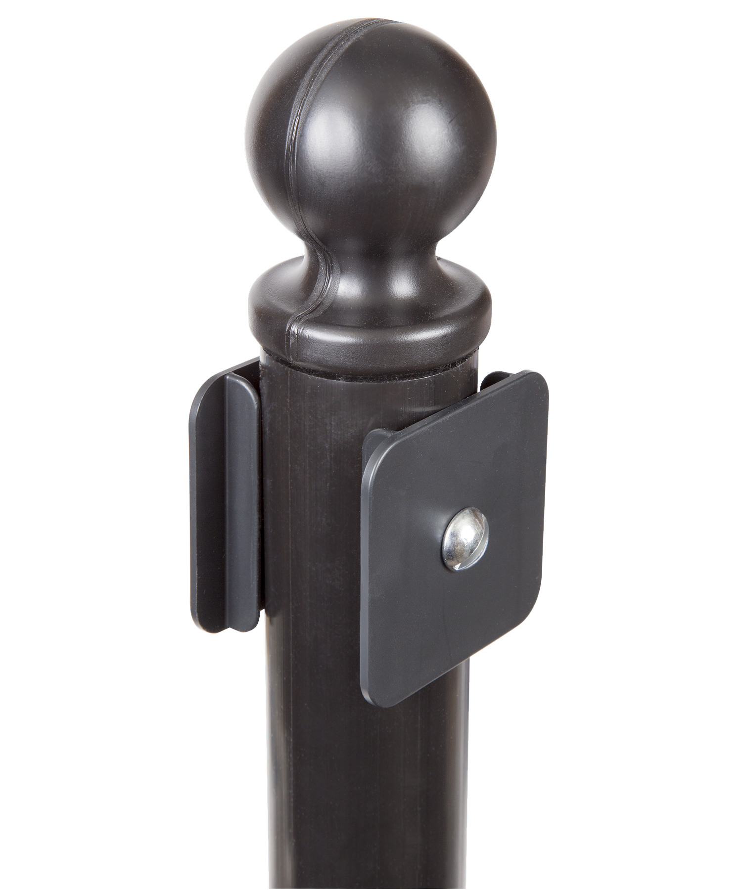 Small Stop Sign | Black Base with Pole | Displays2Go