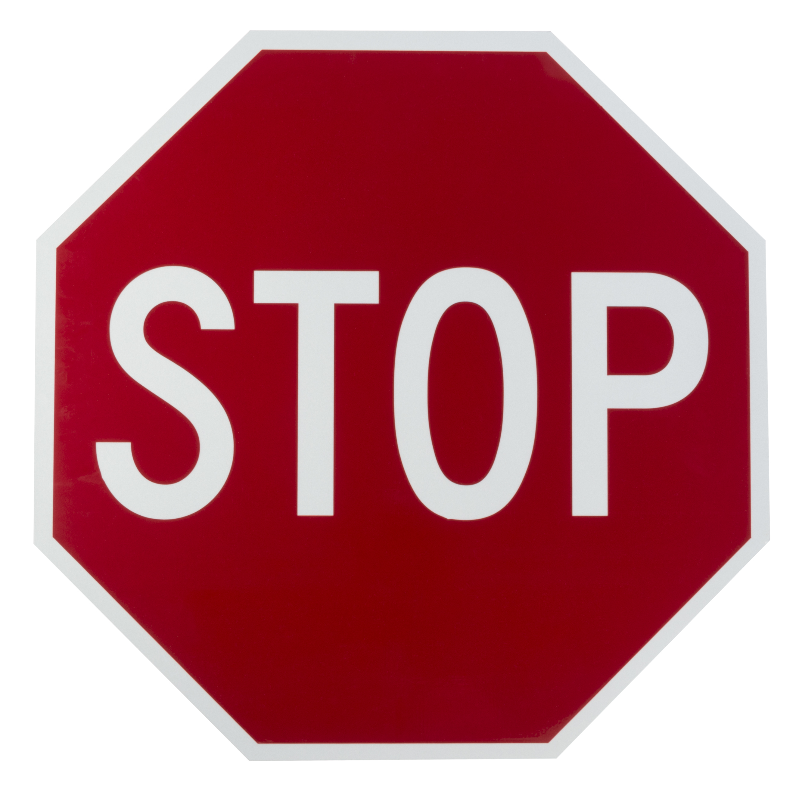 Rolling Stop Sign | Red Base with Recessed Wheels | Displays2Go