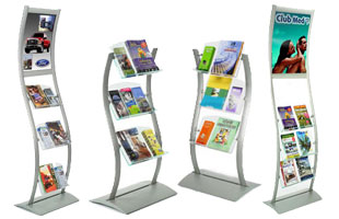 Literature Displays for Advertising Events with Pocket Configurations