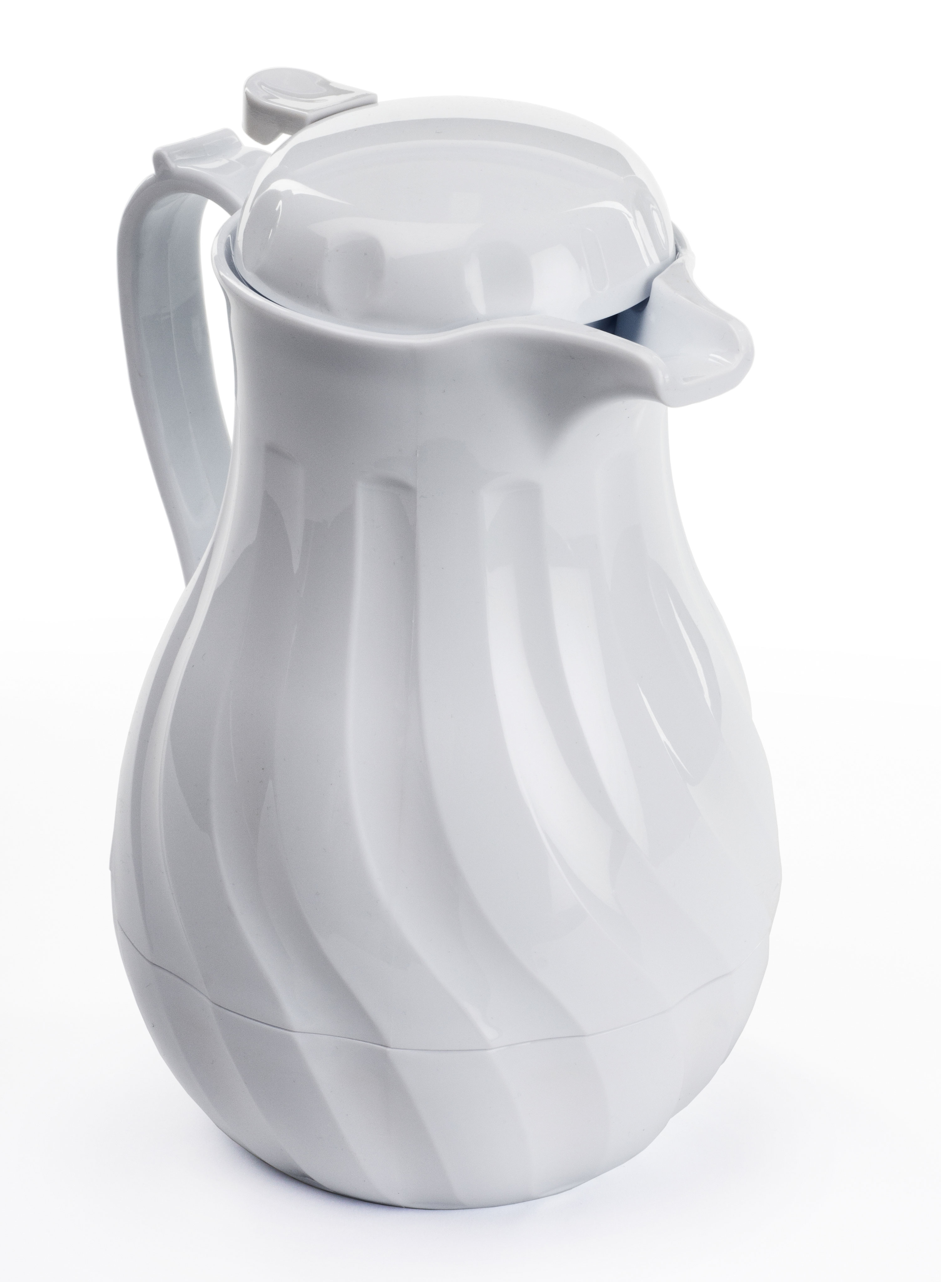 2 Liter Insulated Carafe | Hot Or Cold Container - White Plastic ...