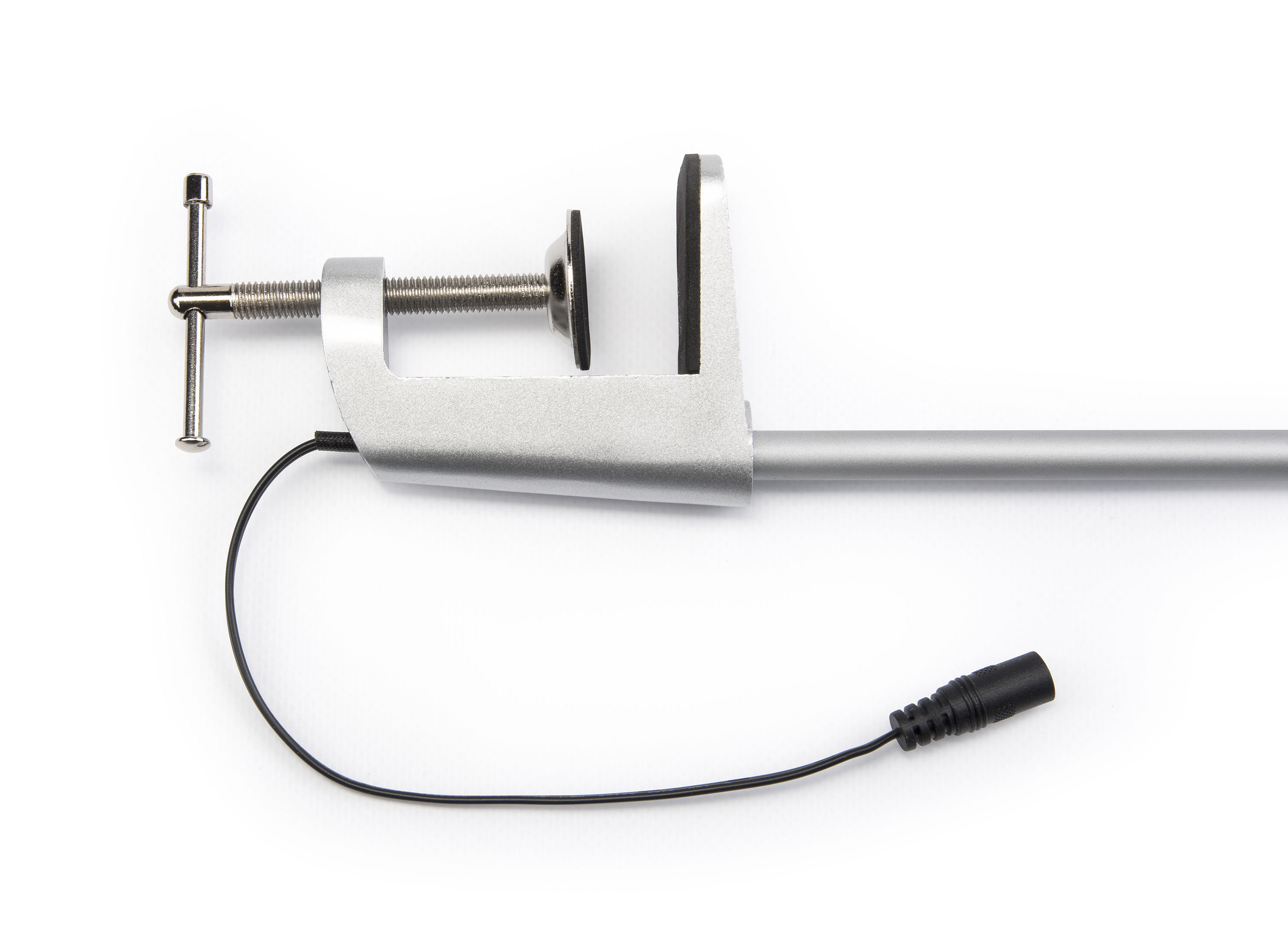 LED Display Arm Lights | LED Lighting w/ Brushed Silver Stems | Displays2Go