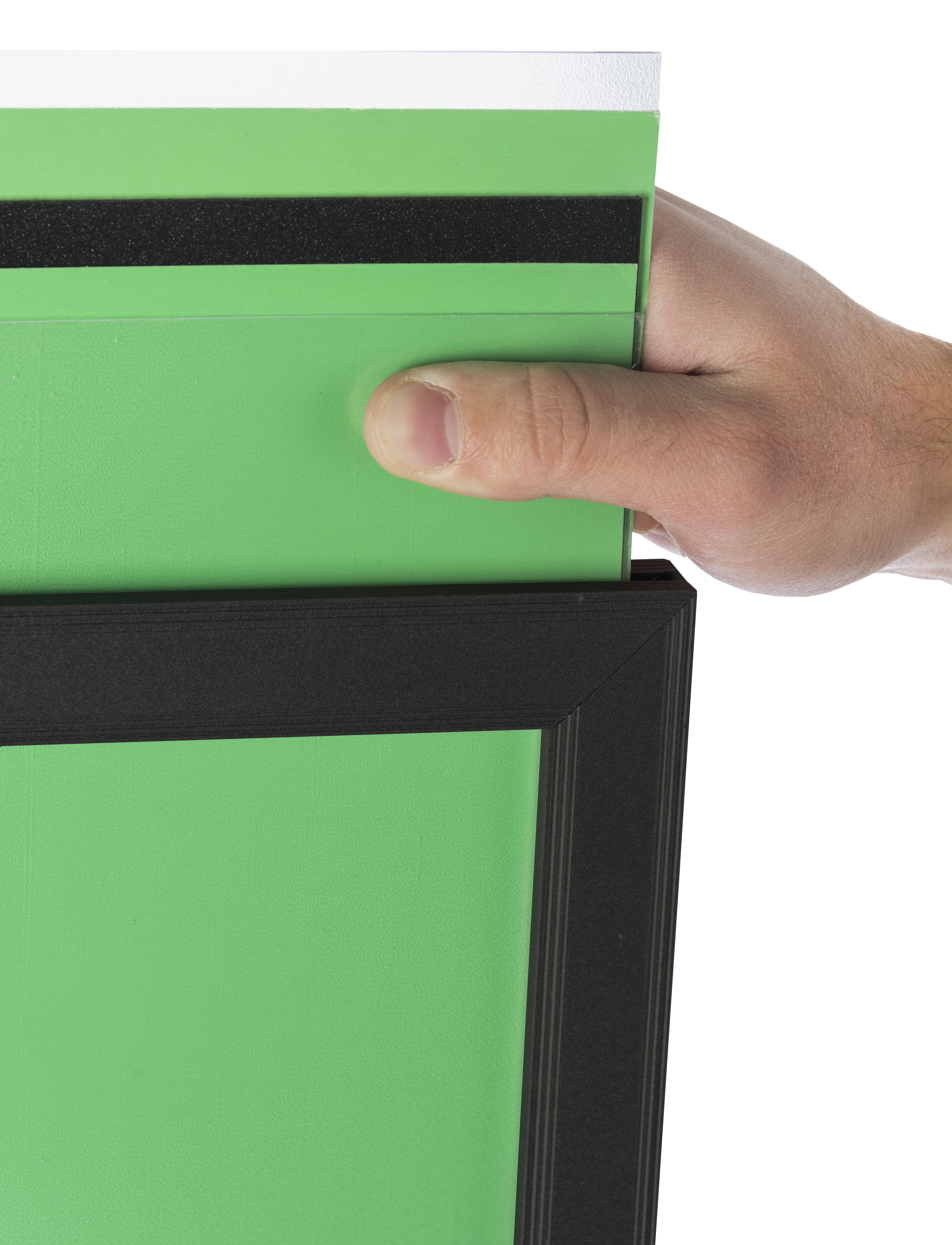 Black 22 x 28 Movable Poster Stand with 5 Literature Slots | Displays2Go