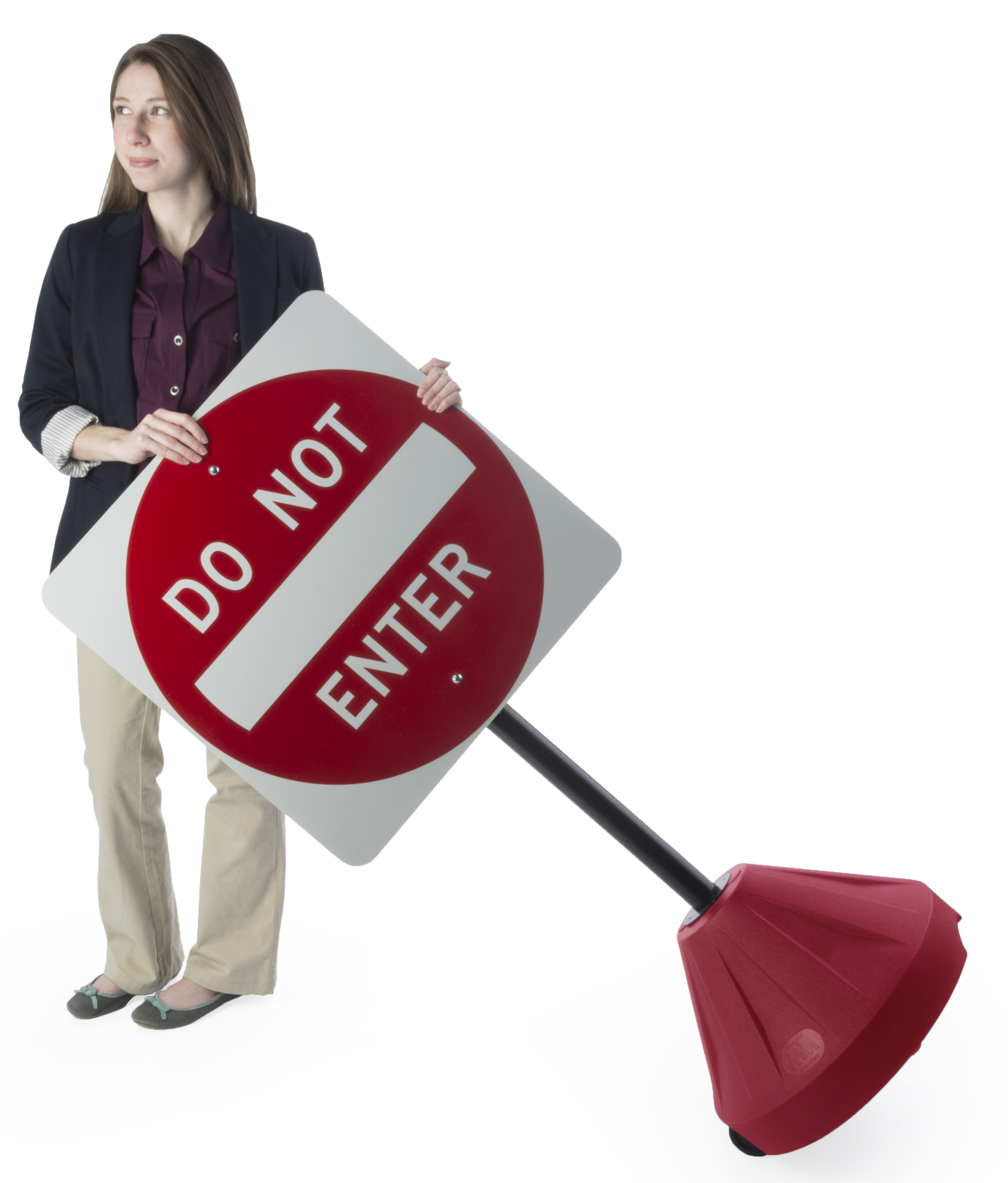 Portable Do Not Enter Sign | Wind Resistant Outdoor Display | Displays2Go