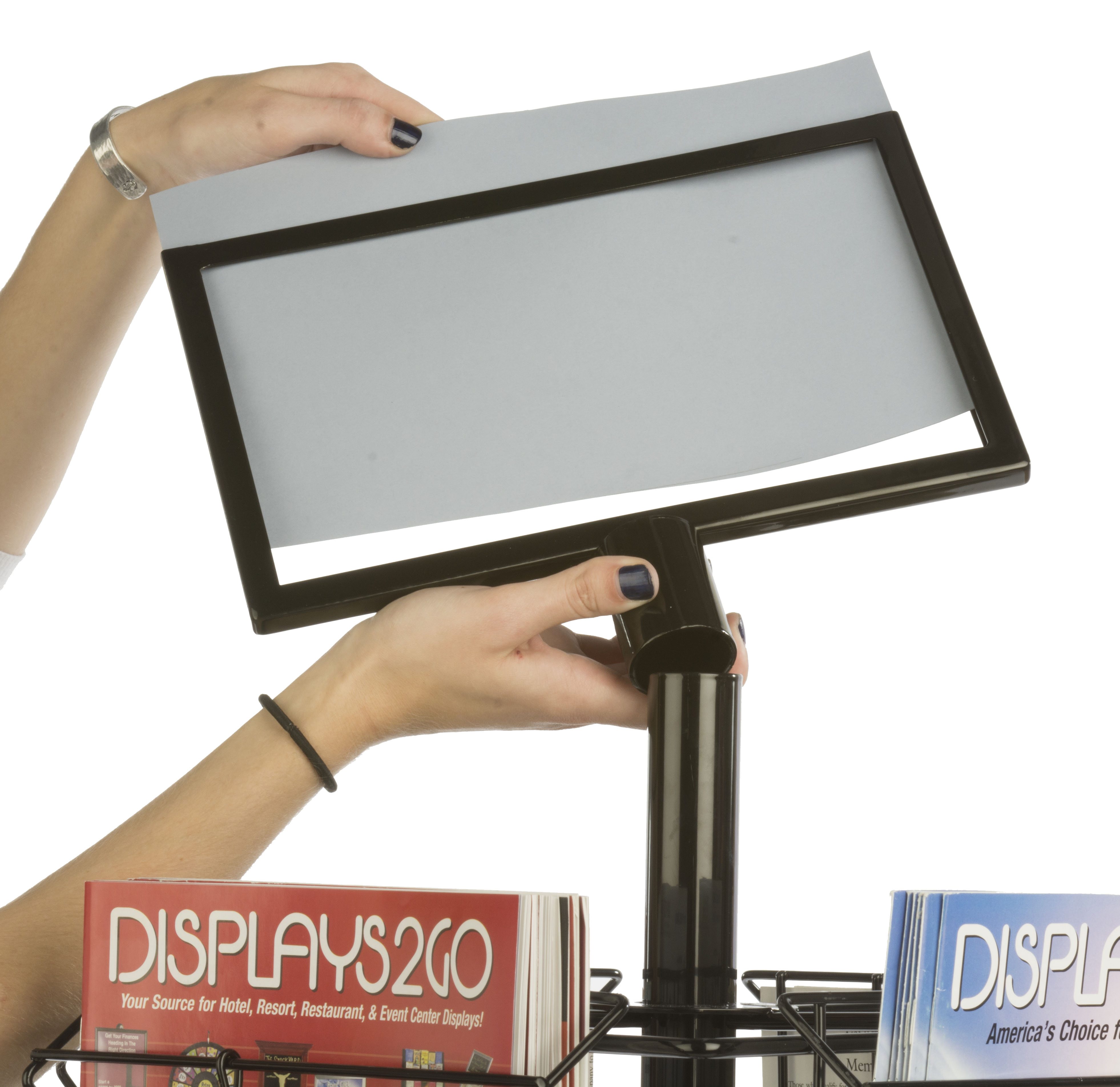 Floor Standing Literature Carousel | Magazine & Leaflet Spin Rack ...
