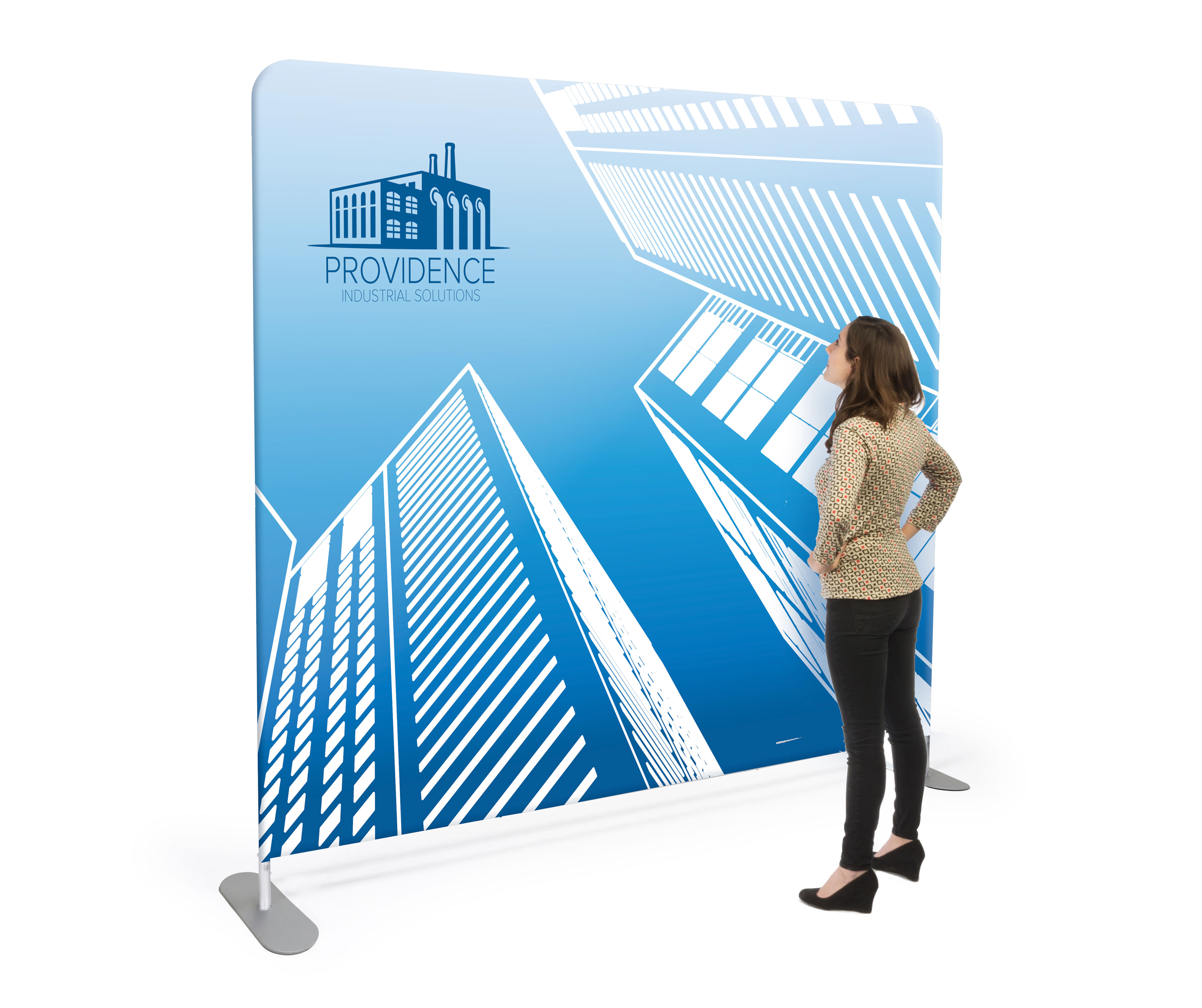 Custom Tension Fabric Backdrops | Premium Full-Color Artwork | Displays2Go