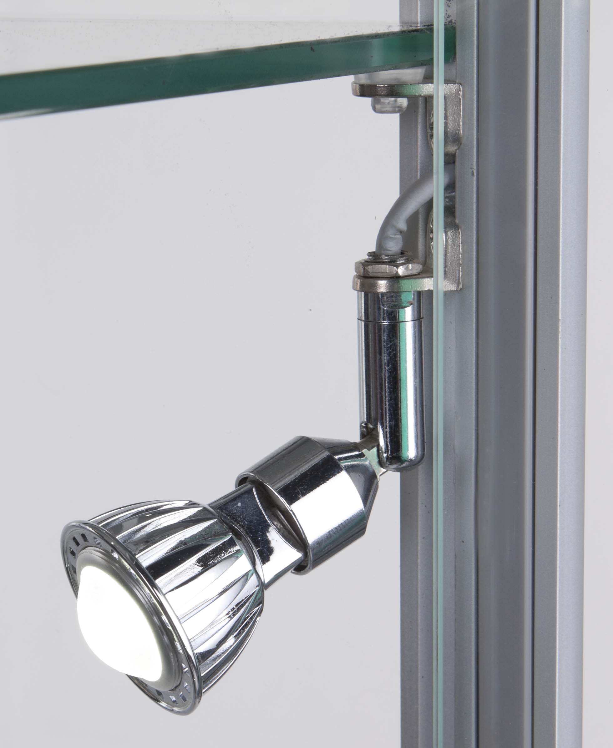 Trade Show Display Case | Exhibit Booth Cabinet with Rolling Container ...