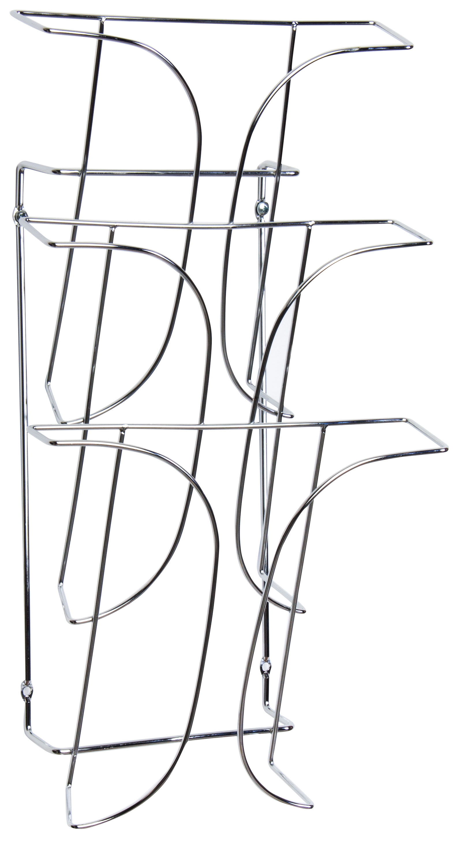 3-Tier Magazine Rack | Literature Display With Wire Construction ...