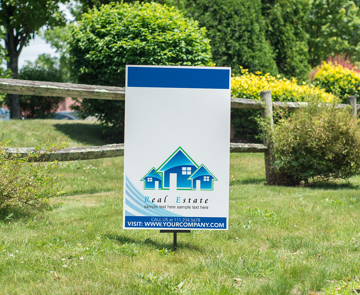 Real Estate Sign Stand | Holds Corrugated Advertisements | Displays2Go