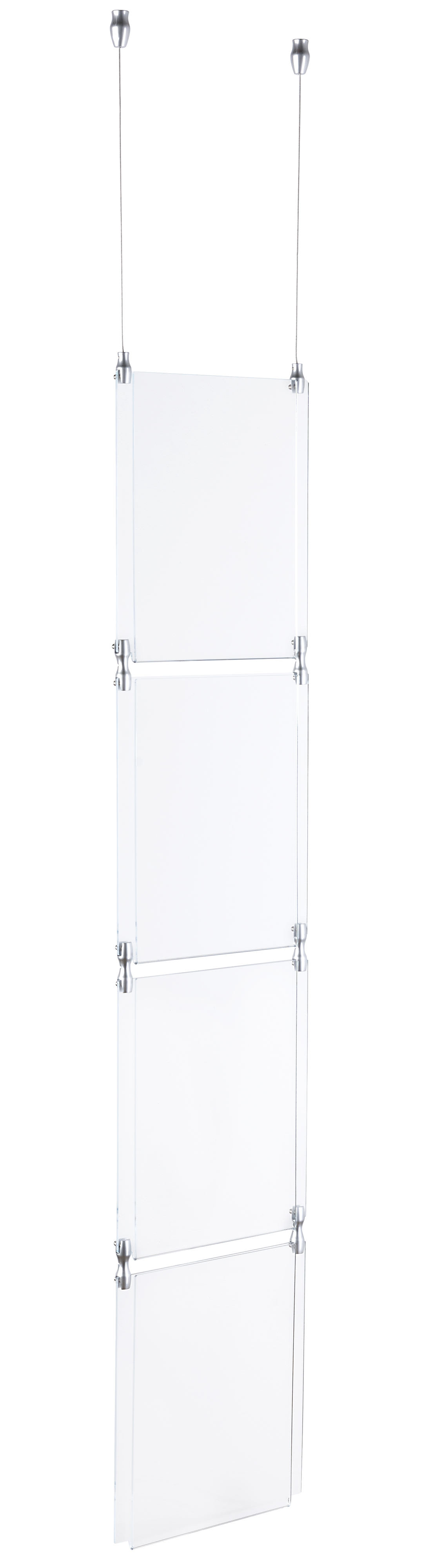 Suspended Sign Kit | (4) Part Acrylic Frame, Sign Hanging System ...