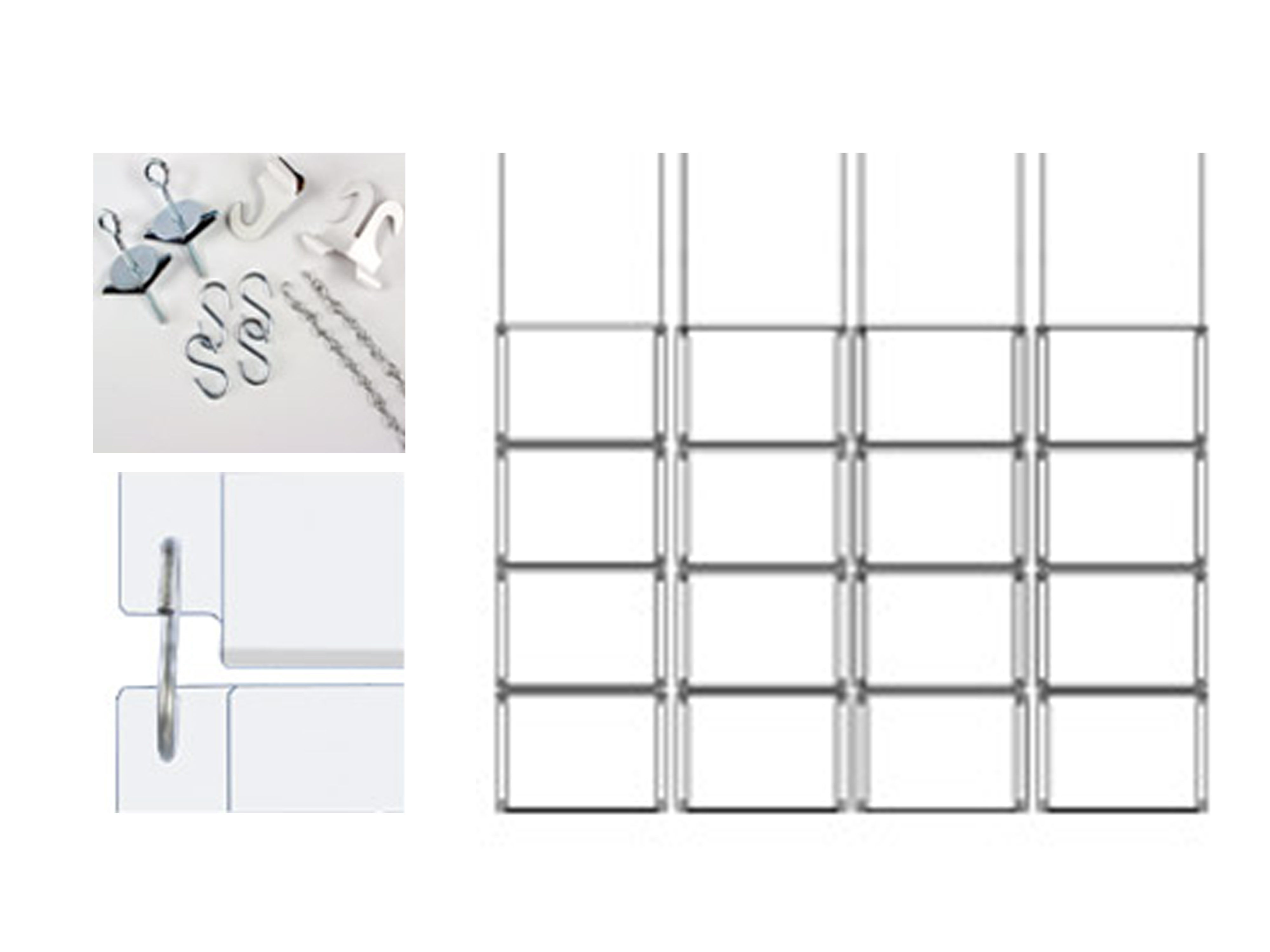 Ceiling Hanging Poster Holders | (16) Piece Grid System | Displays2Go