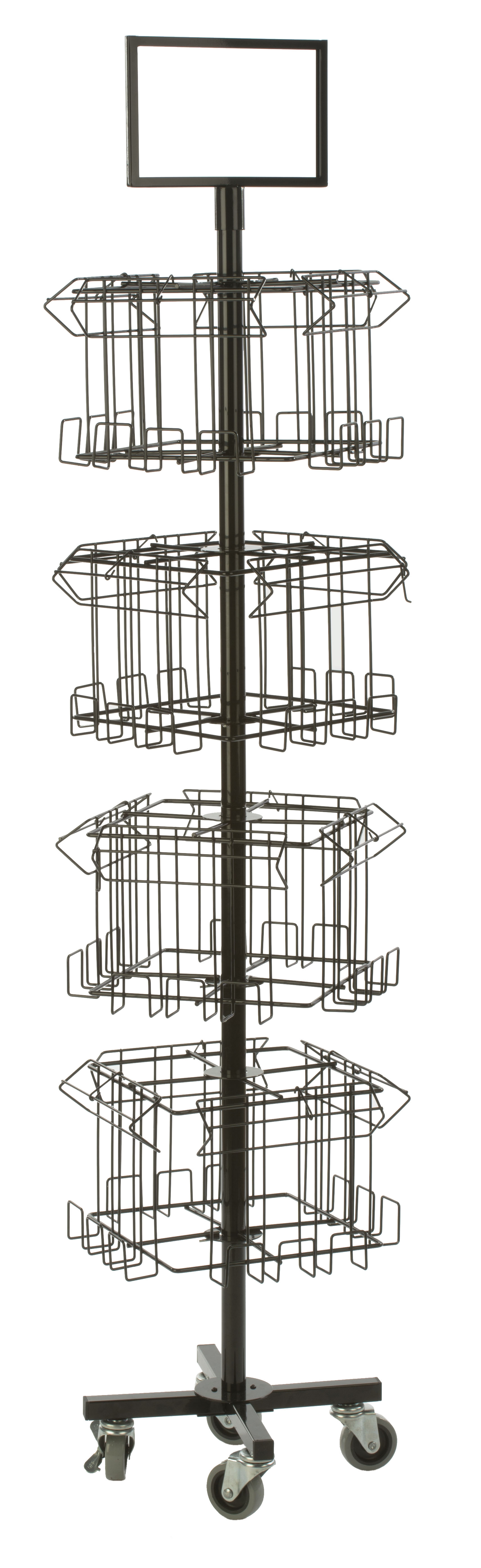 Standalone Literature Carousel | 4 Sided Rotating Compartments ...
