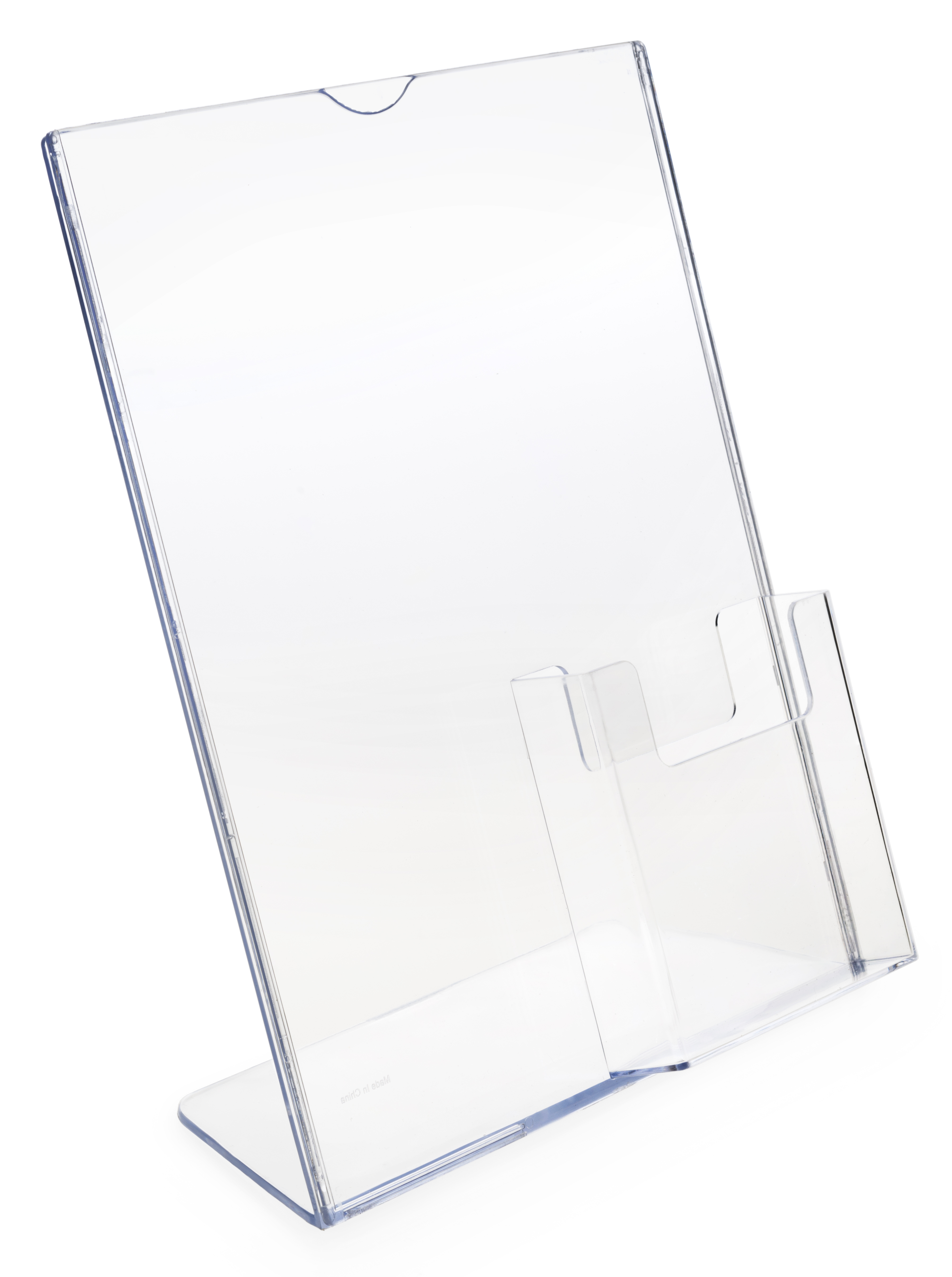 Plastic Sign Displays | Signage Frame with Brochure Pocket | Displays2Go