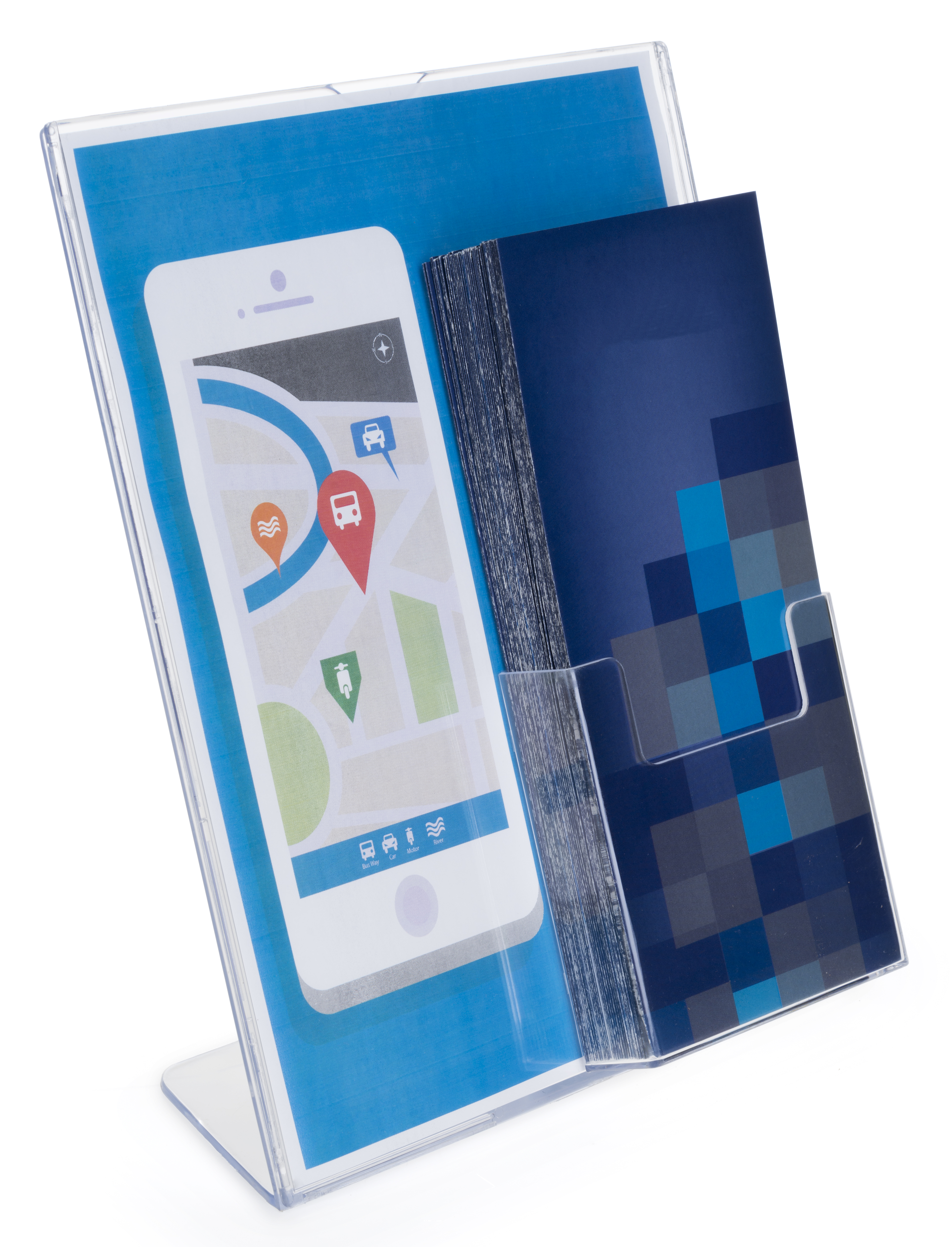 Plastic Sign Displays | Signage Frame with Brochure Pocket | Displays2Go