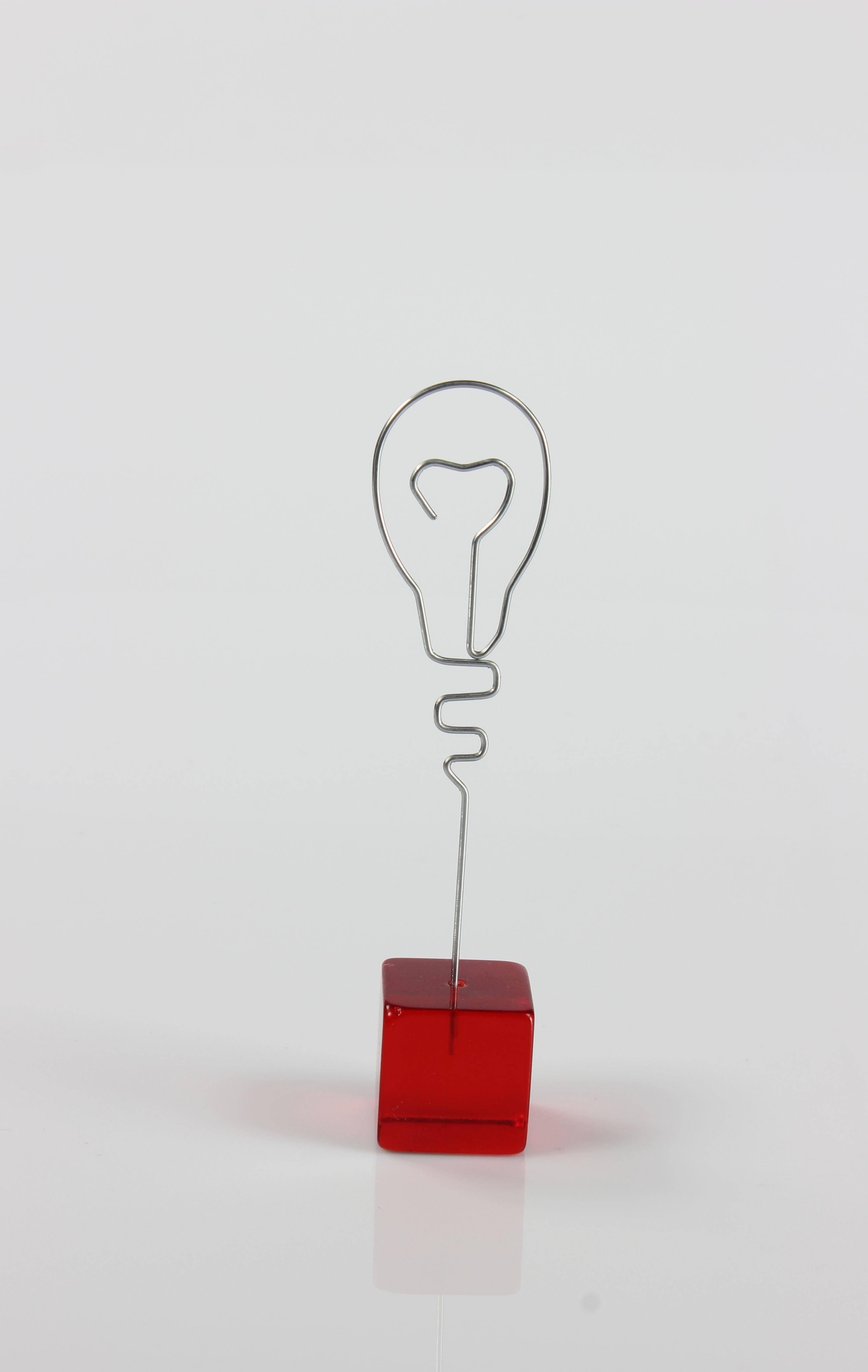 Light Bulb Cube Memo Clip & Square Bases - Various Colors | Displays2Go