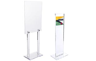 Acrylic Display Stands | Clear Furnishings for Floor & Countertop Use