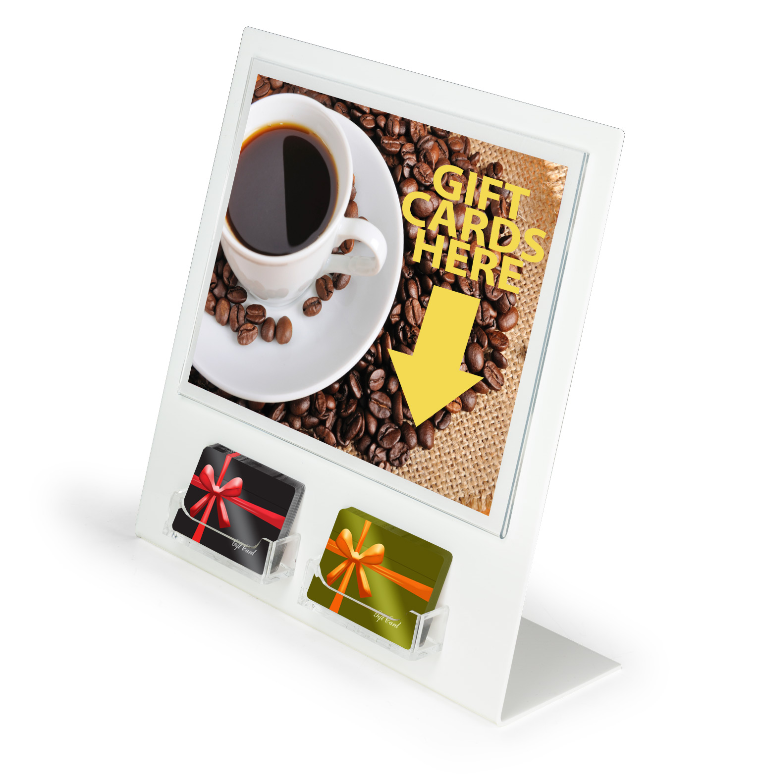 Gift Card Display |Two Acrylic Pockets | Displays2Go