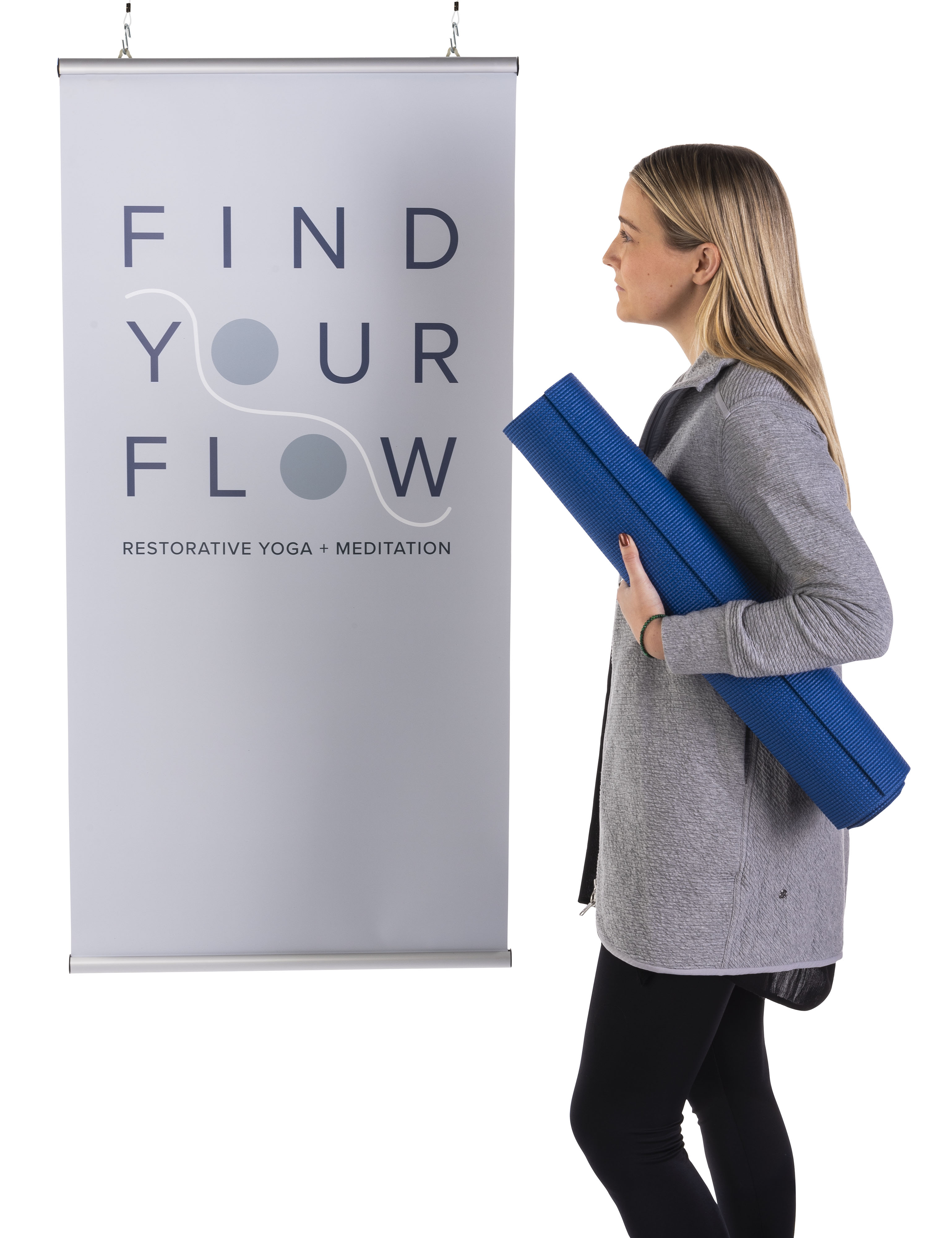 24 Width Poster Hanger | Graphics Poster With Ceiling Hanging Kit ...