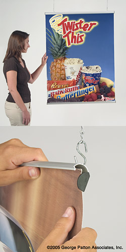 Poster Display Kit | 22" Width Poster Hanging Grips