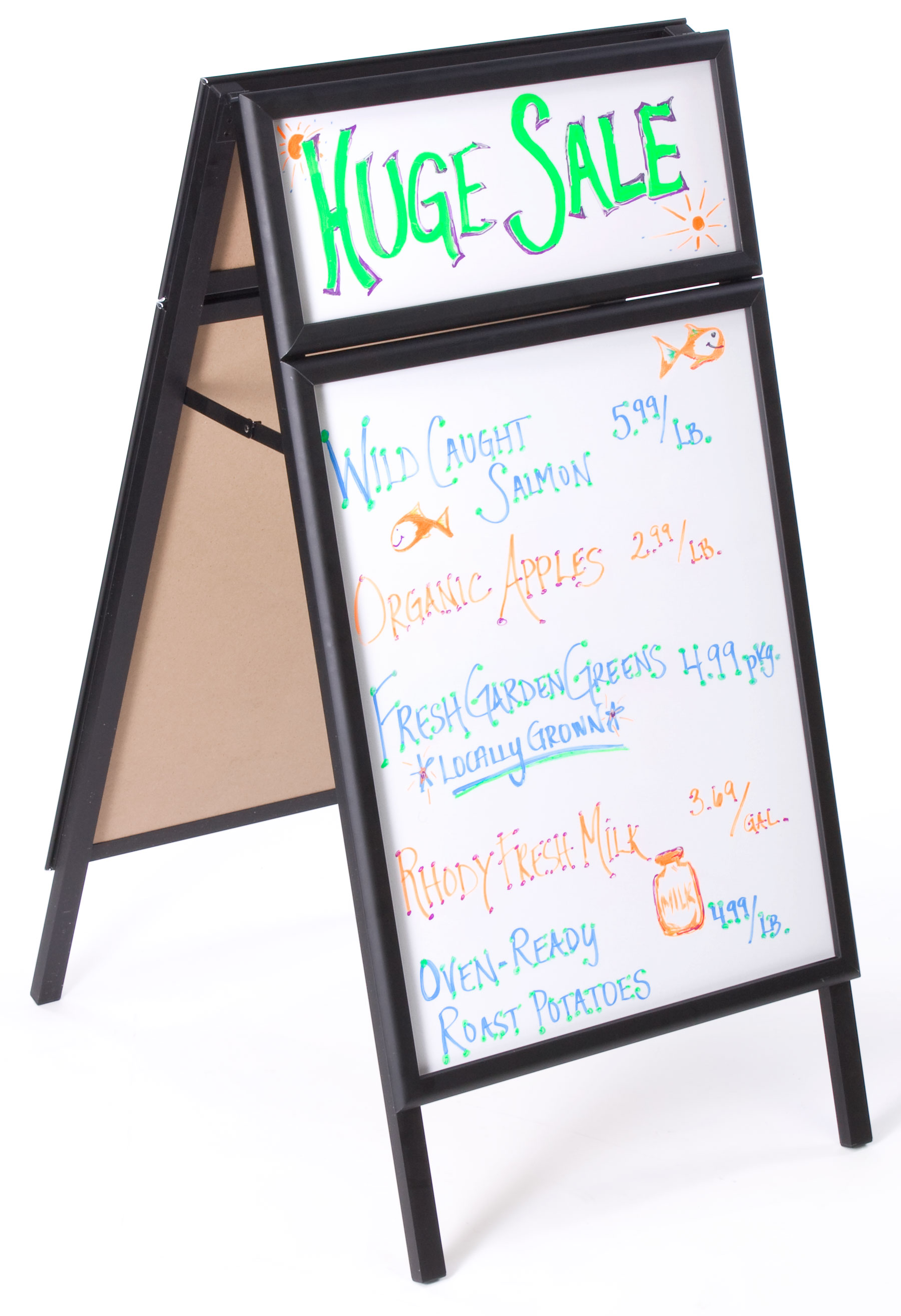 Double Sided 22 x 28 Menu Board - Wet Erase | Displays2Go
