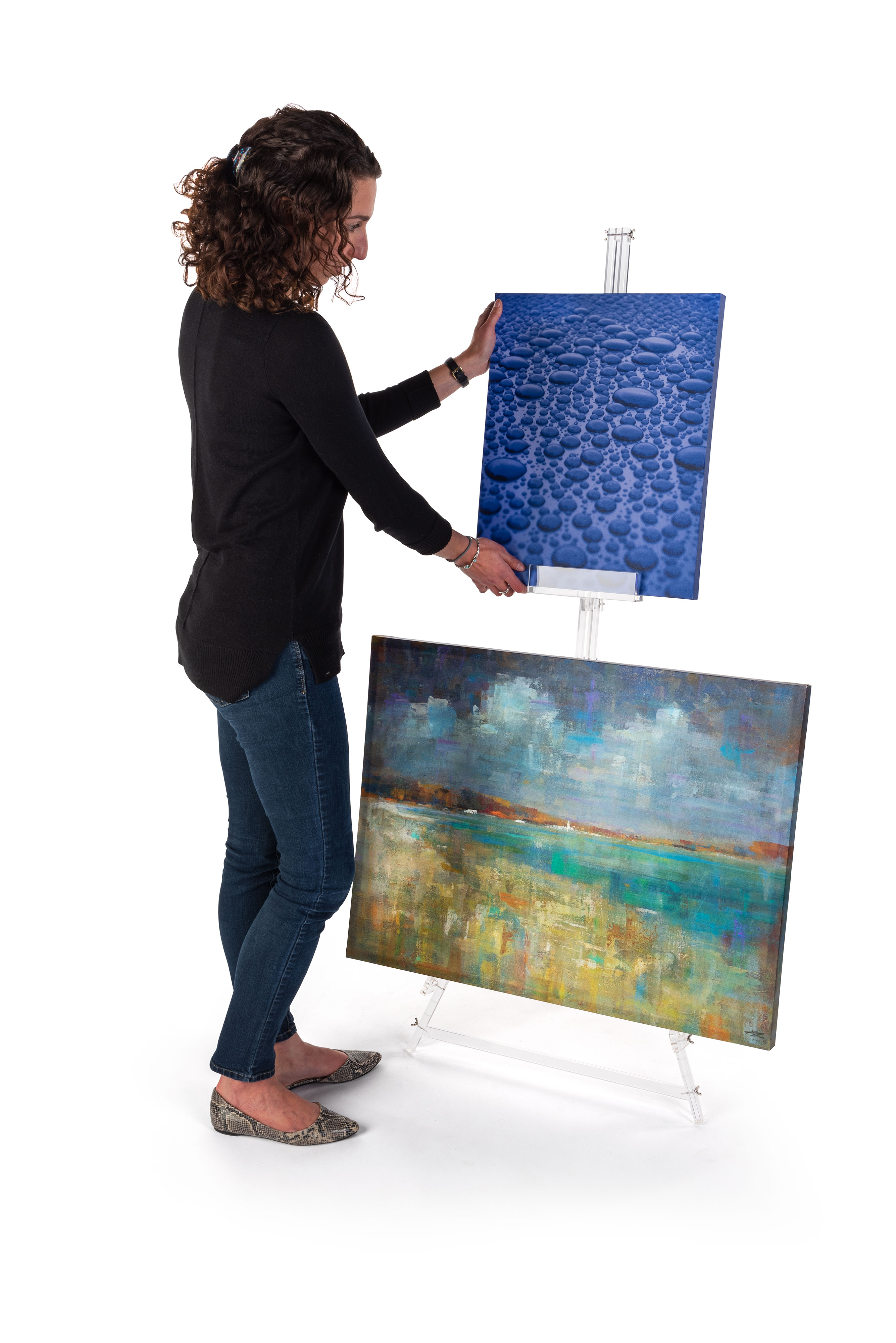 Acrylic Tripod Easel | Sturdy Height Adjustable 3-Legged Design ...