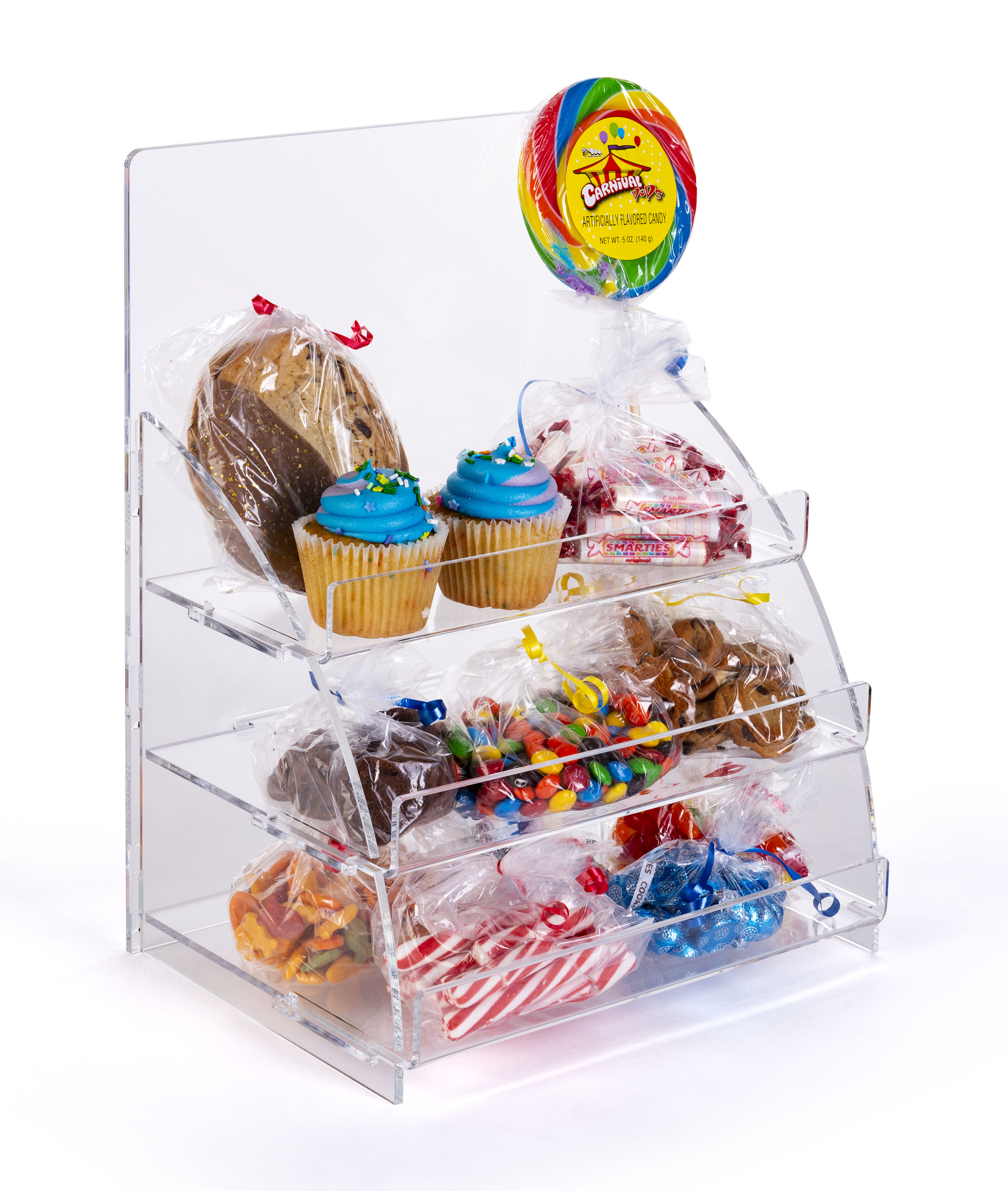 Three Tiered Acrylic Retail Countertop Rack | Easy Assembly | Displays2Go