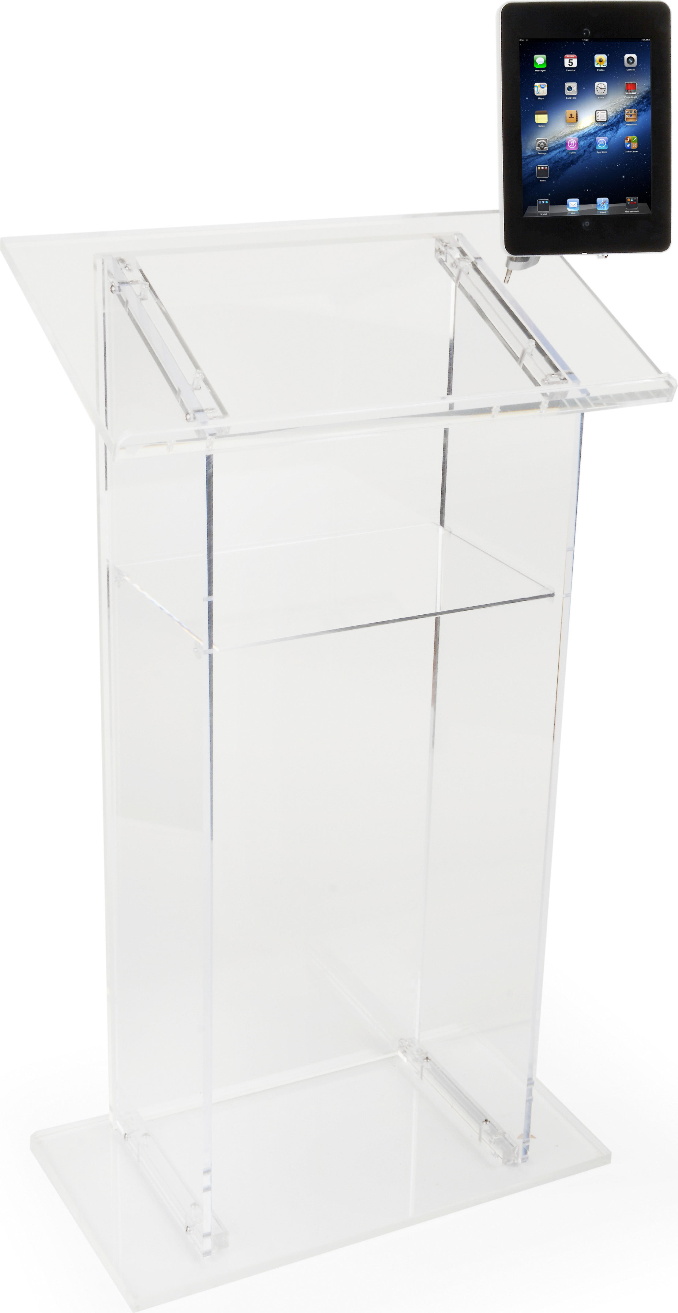 iPad Presentation Stand | Acrylic Lectern & Clamping Enclosure ...