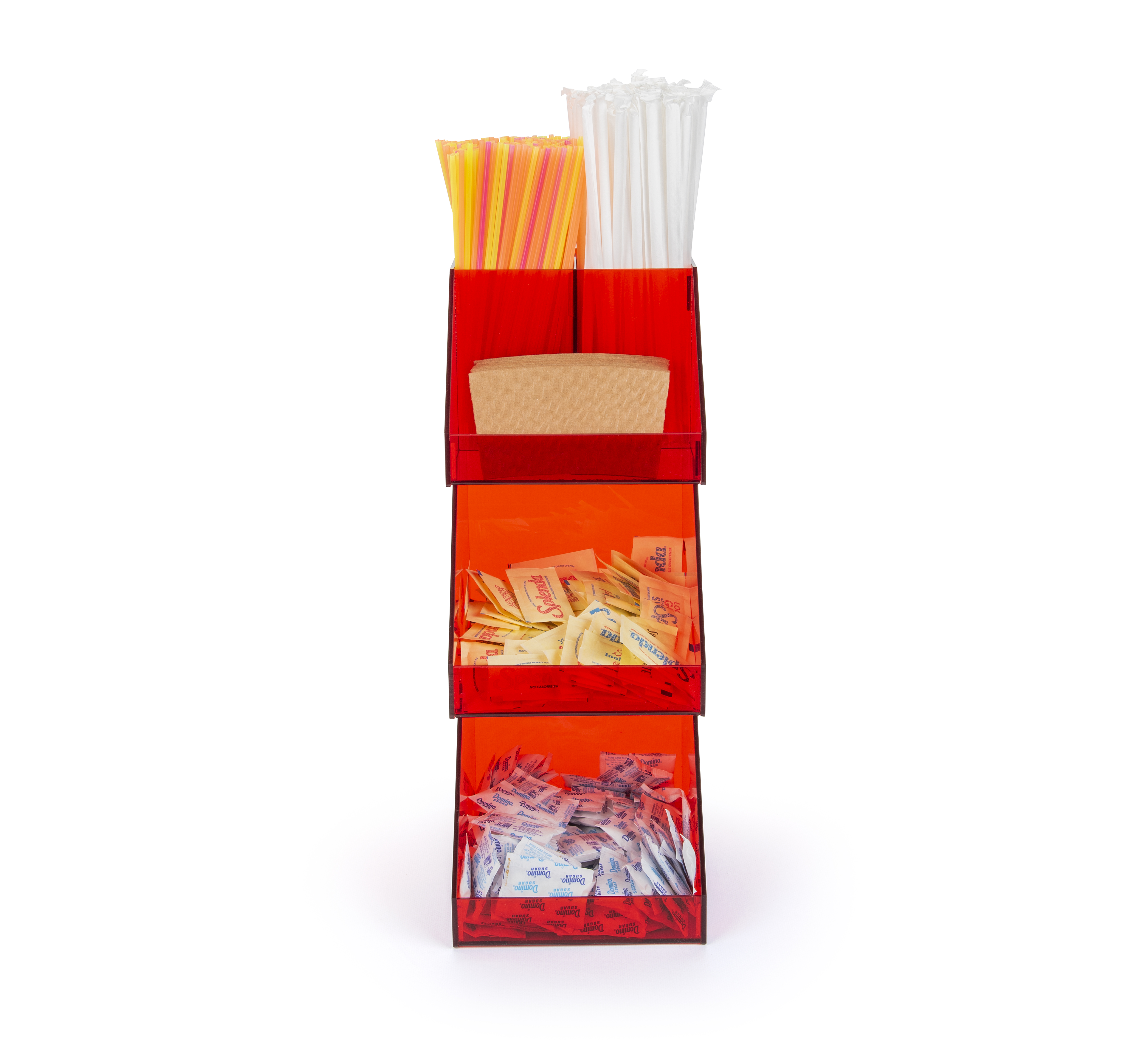 Coffee Creamer Caddy | Three-Tiered Acrylic Condiment Organizer ...