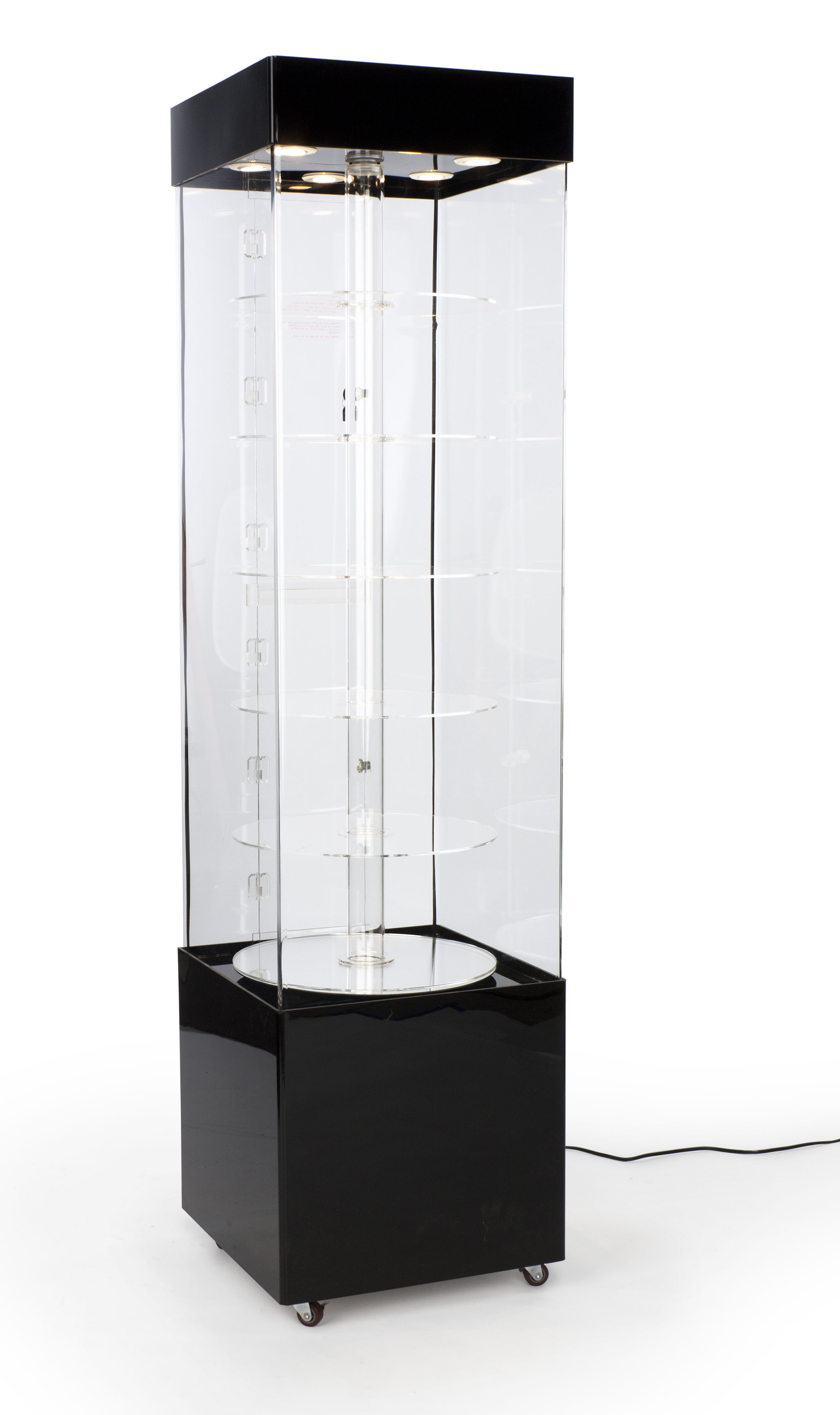Rotating Display Case - Acrylic, 72" Height | Displays2Go
