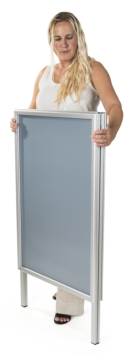 Folding A-Frame Sidewalk Sign | For (2) 24” x 36” Prints | Displays2Go