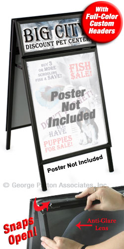 Outdoor Signs | (2) Full Custom Headers & (2) Snap Frames