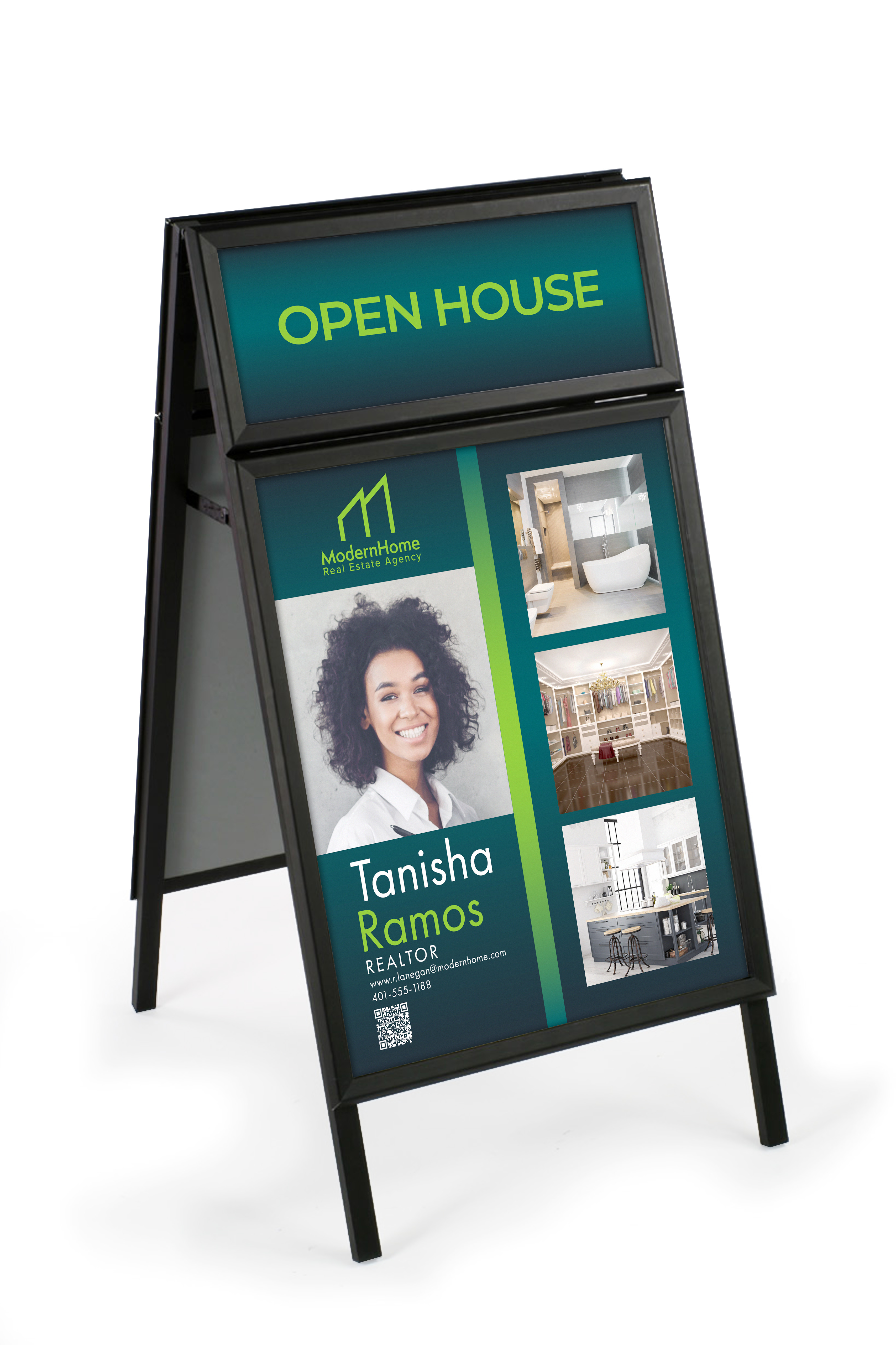 Sandwich Board | Double Sided Stand With Header | Displays2Go
