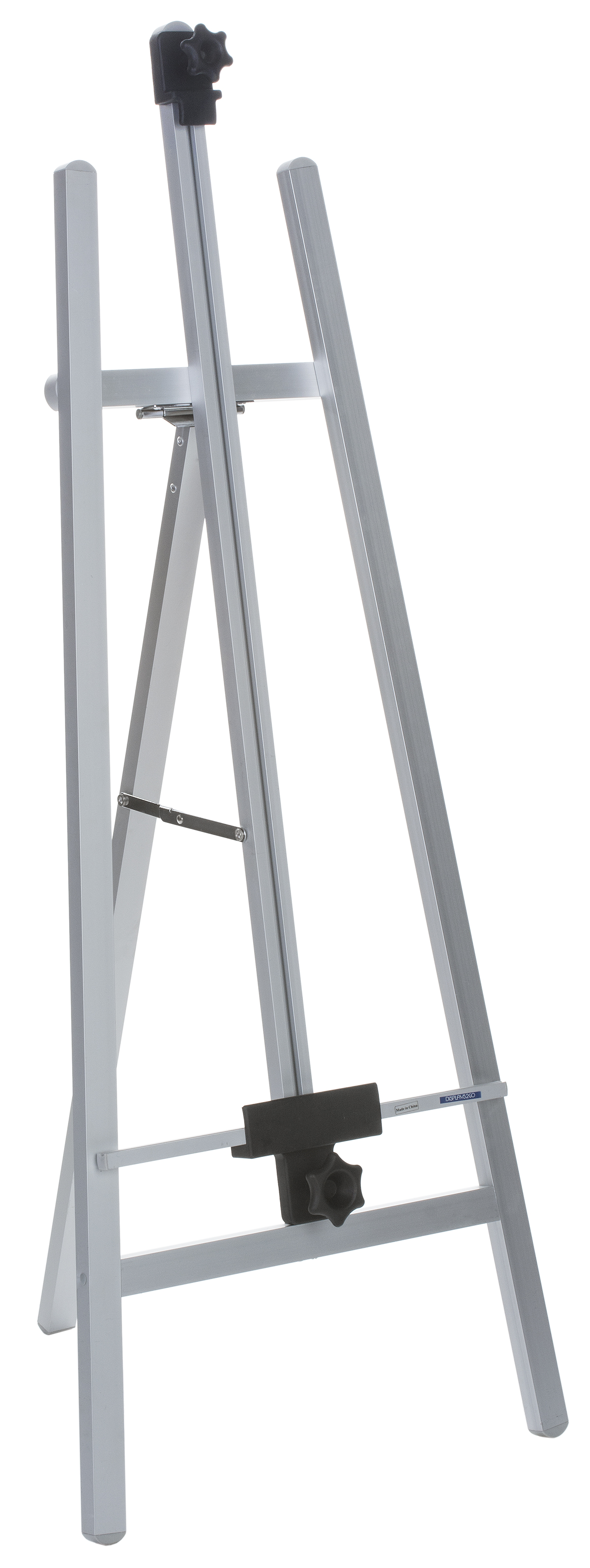 Silver Metal Fold-Up Easel | Aluminum with Adjustable Bracket | Displays2Go