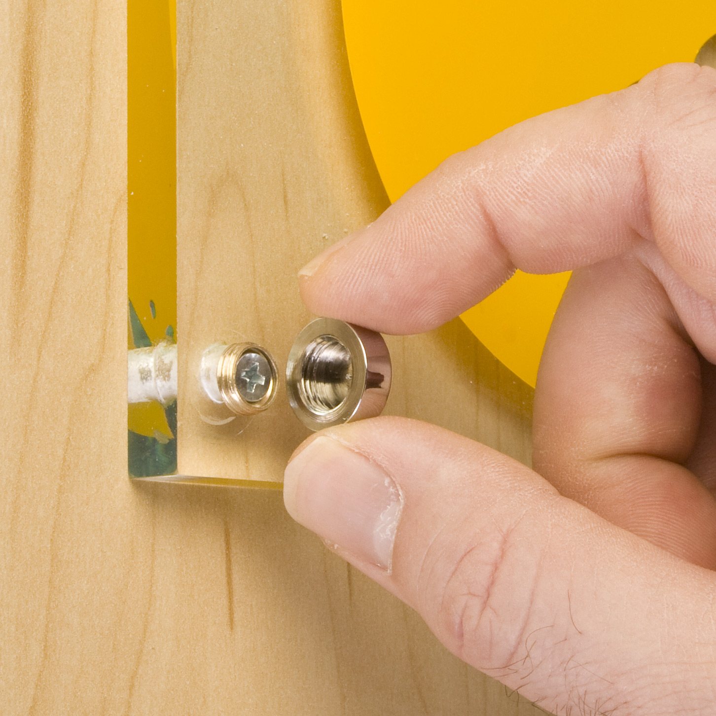 Screw Cap Covers - Chrome Sign Wall Mount Displays | Displays2Go