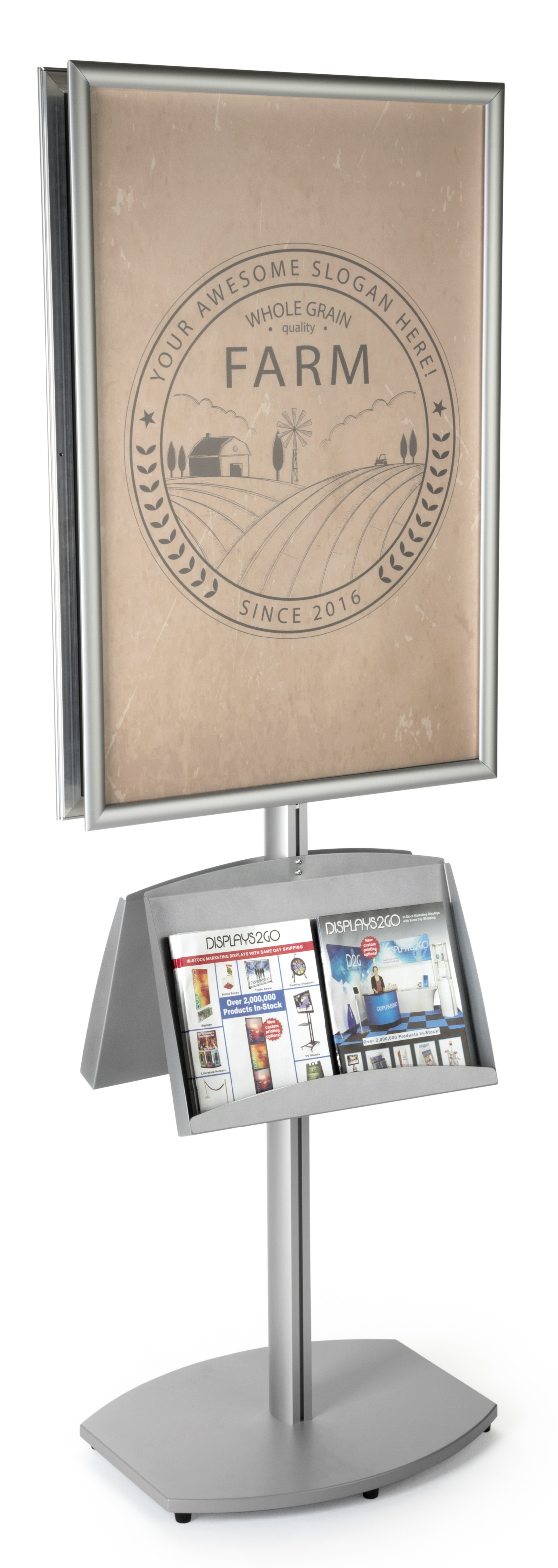 6' Designer Literature Sign Stand for 24" x 36" Posters | Displays2Go