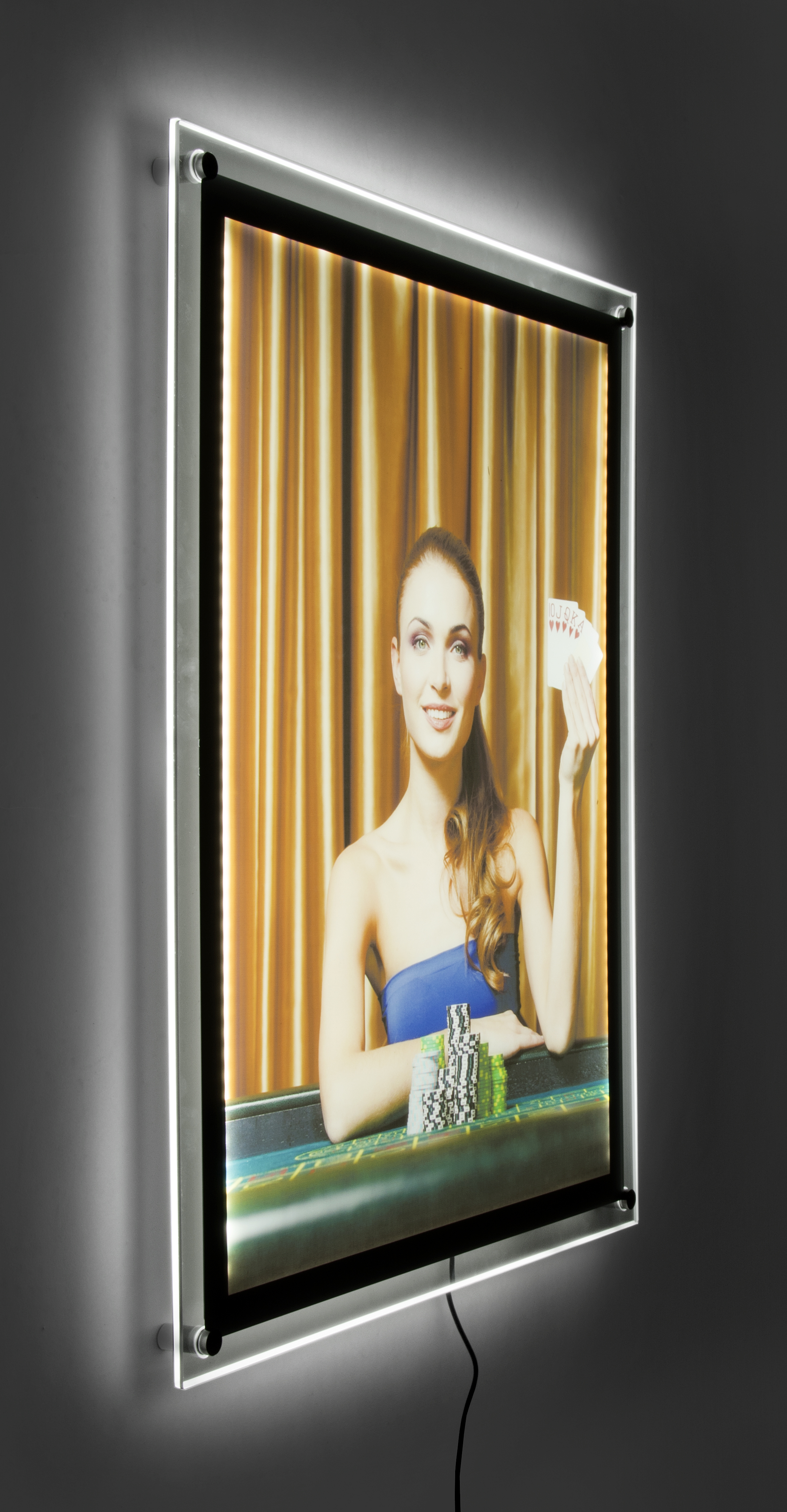 22” x 28” Crystal Lightbox | Acrylic Faceplate | Displays2Go