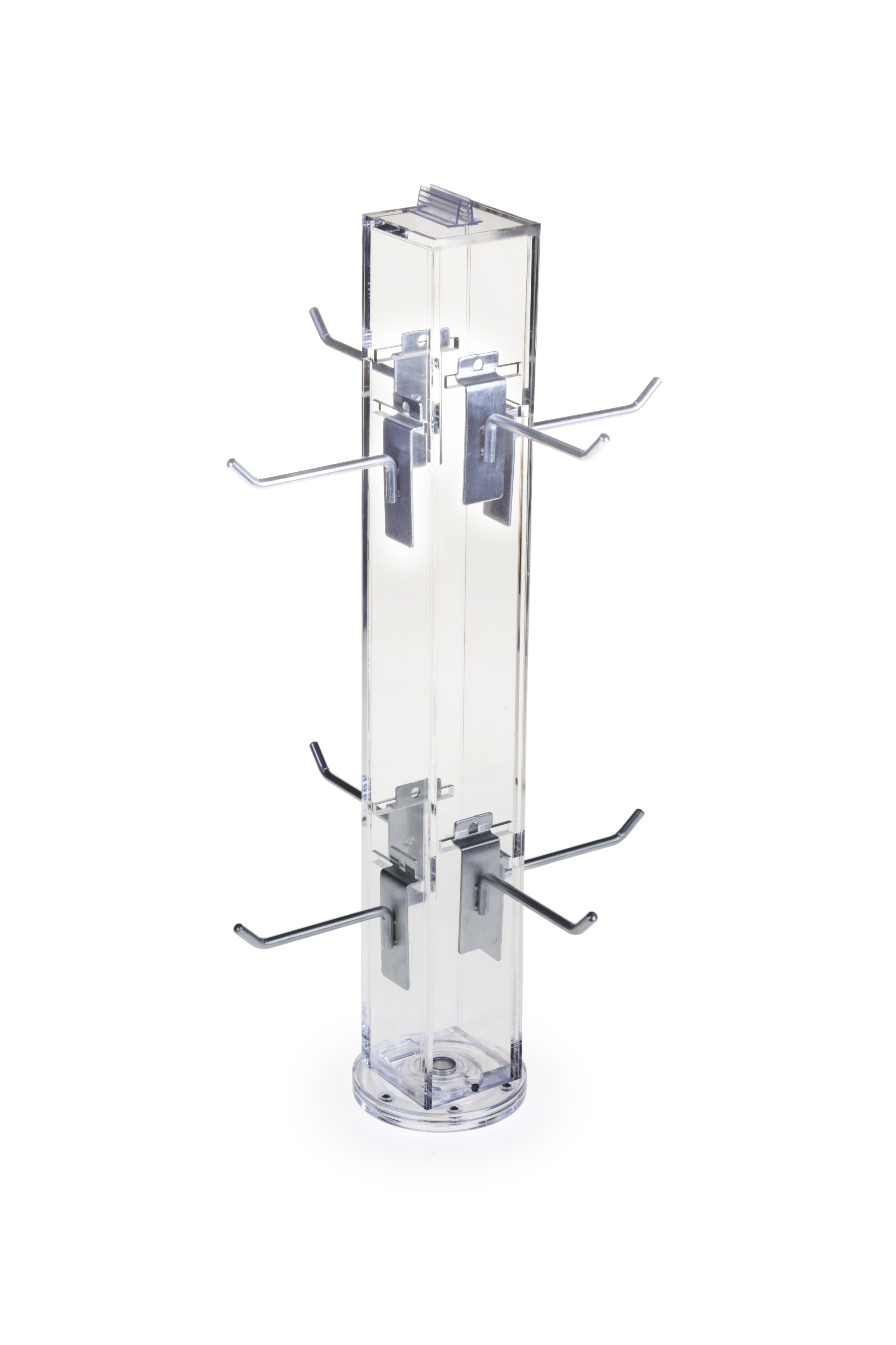 Counter Spinner Rack with 4" Silver Hooks | Sign Holder | Displays2Go