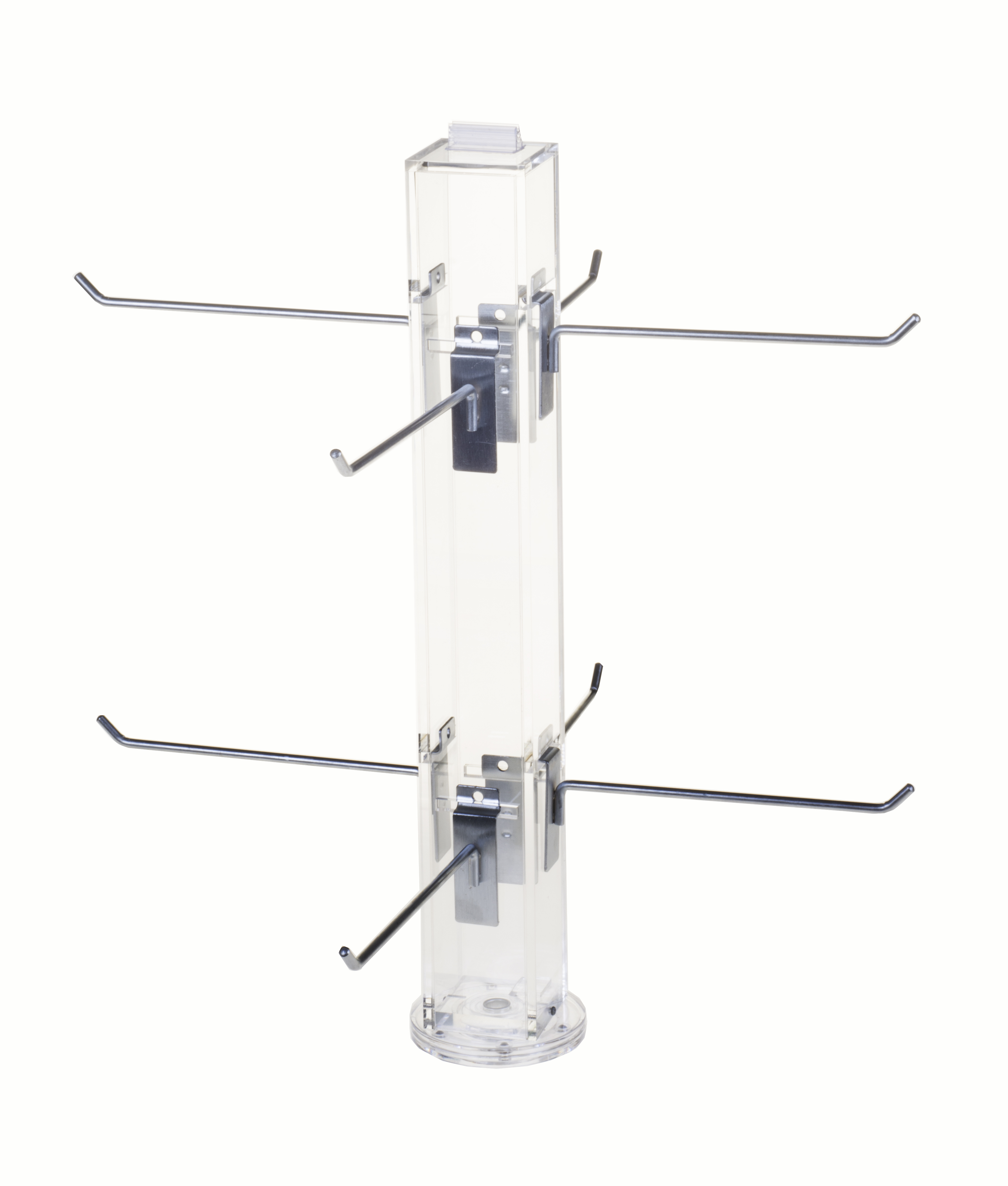 Counter Spinner Rack with 8" Silver Hooks | Sign Holder | Displays2Go