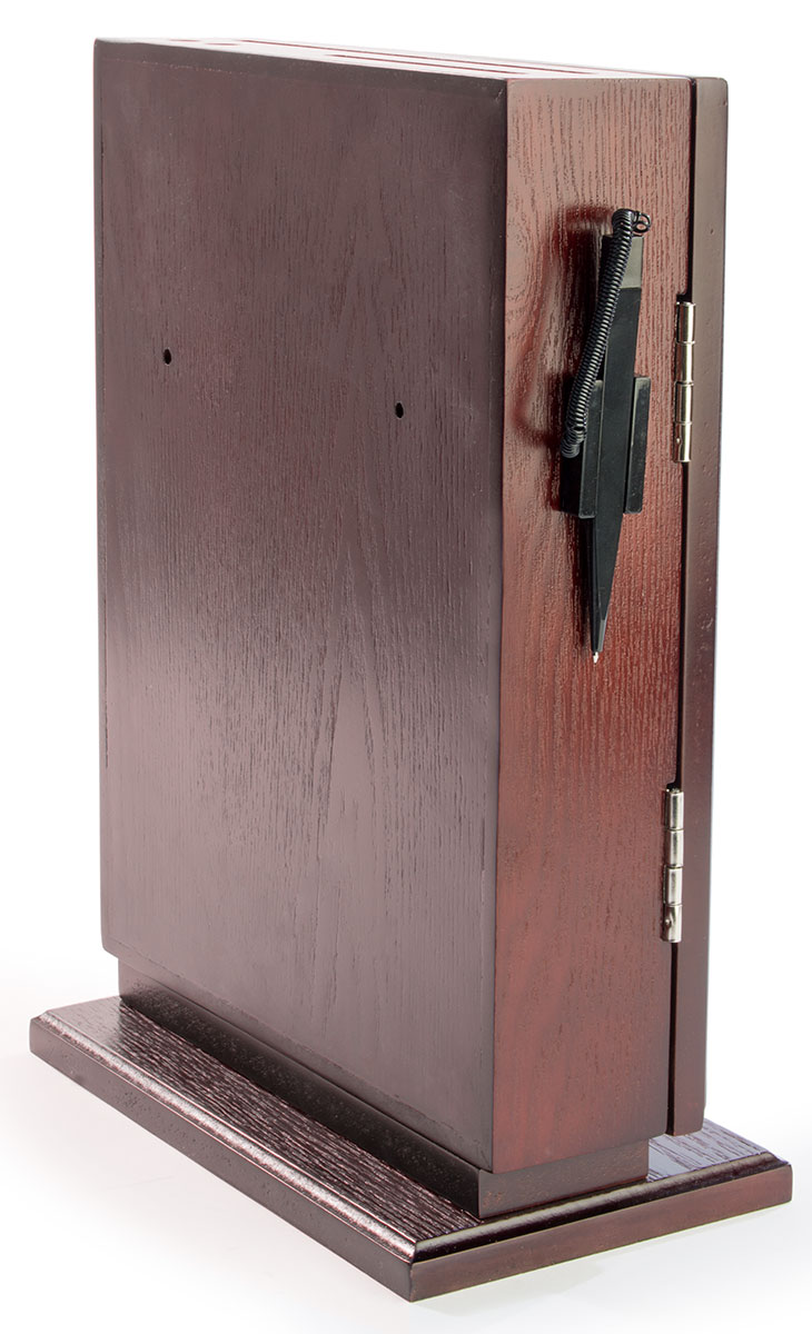 Red Mahogany Wall Mounted Ballot Box | Lock, Pen & Optional Base ...