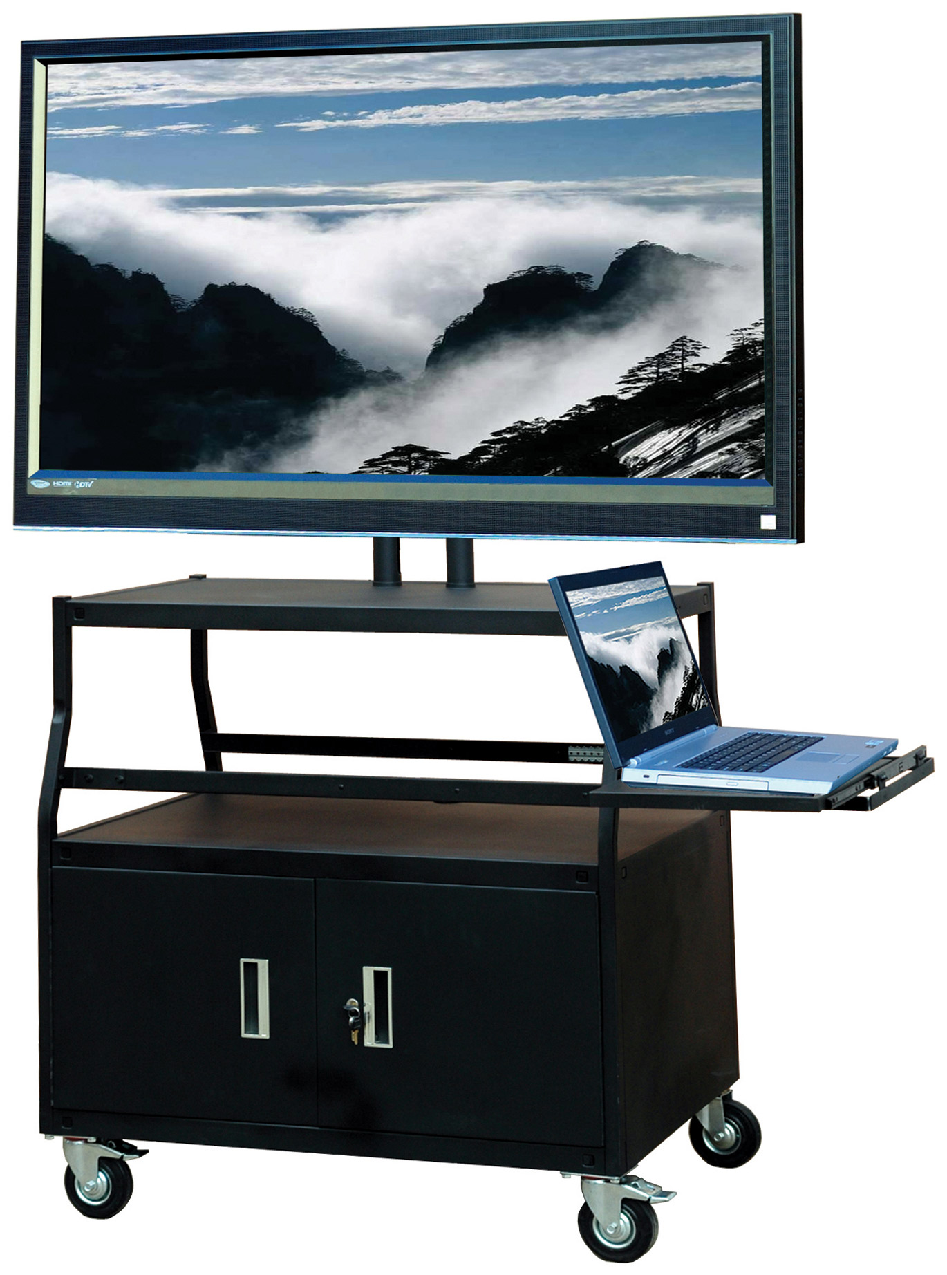 Locking Audio Visual Cart for Educational Institutions & Offices ...