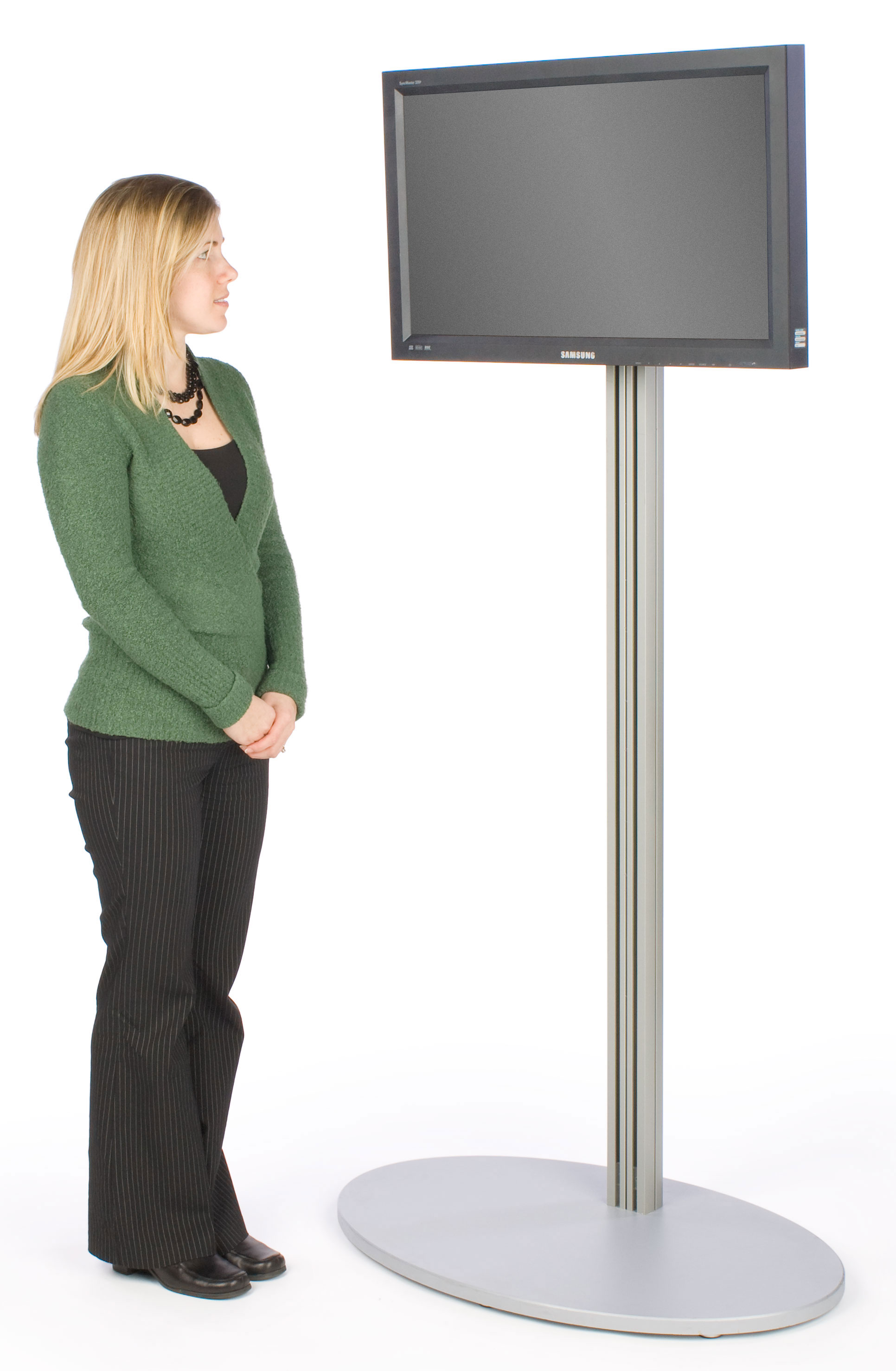 Tilting Mount Monitor Stand | Floor Standing TV Rack | Displays2Go