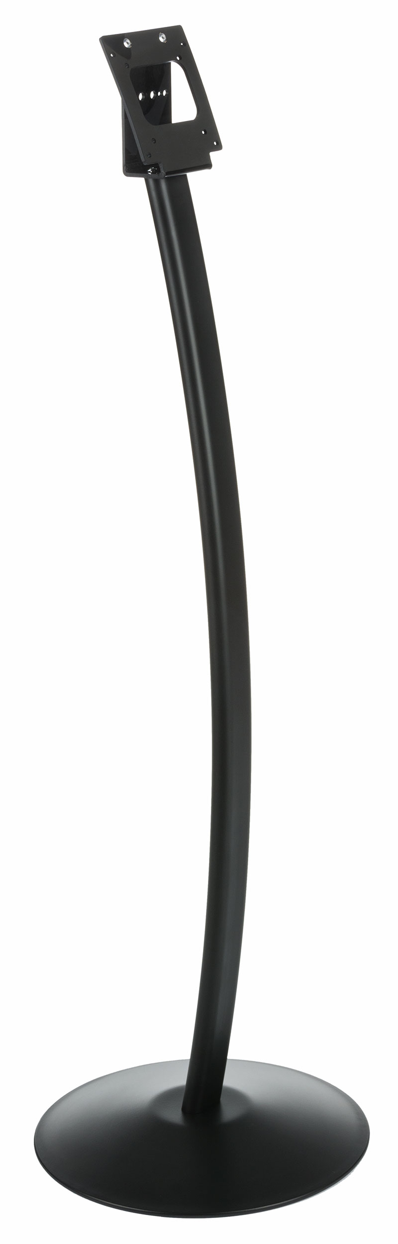 LCD Stand With Curved Pople Design - Black | Displays2Go
