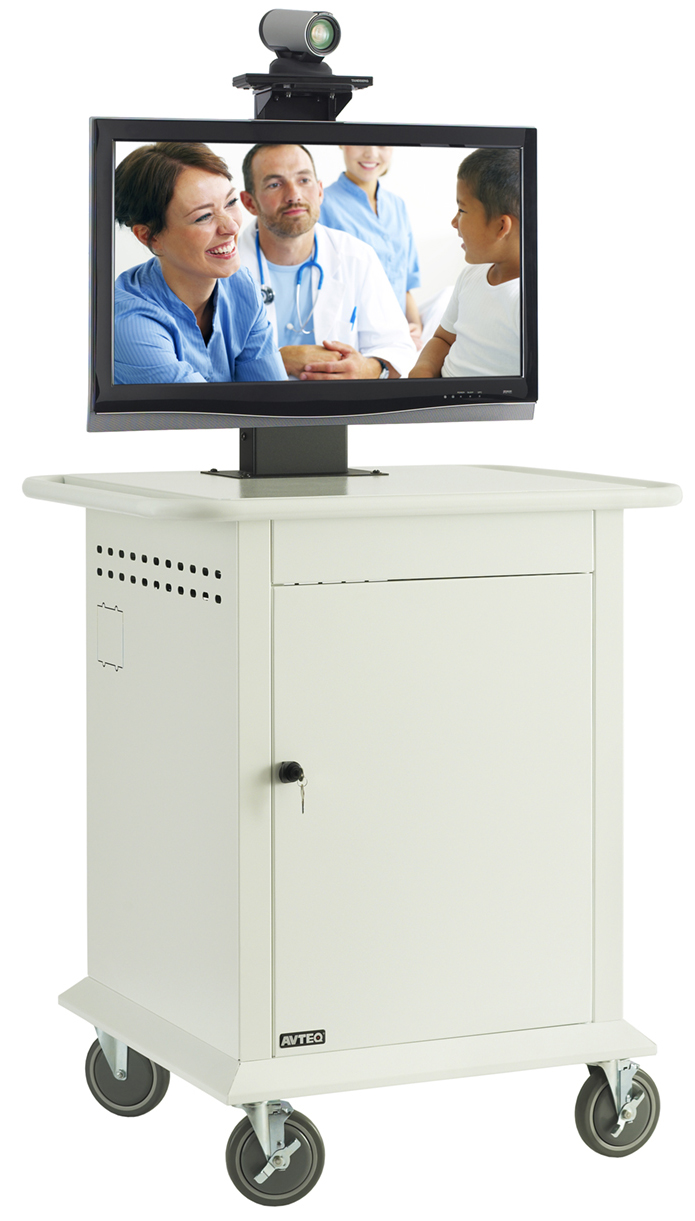 Video Conferencing Cart | 6” Dual-Wheel Casters | Displays2Go