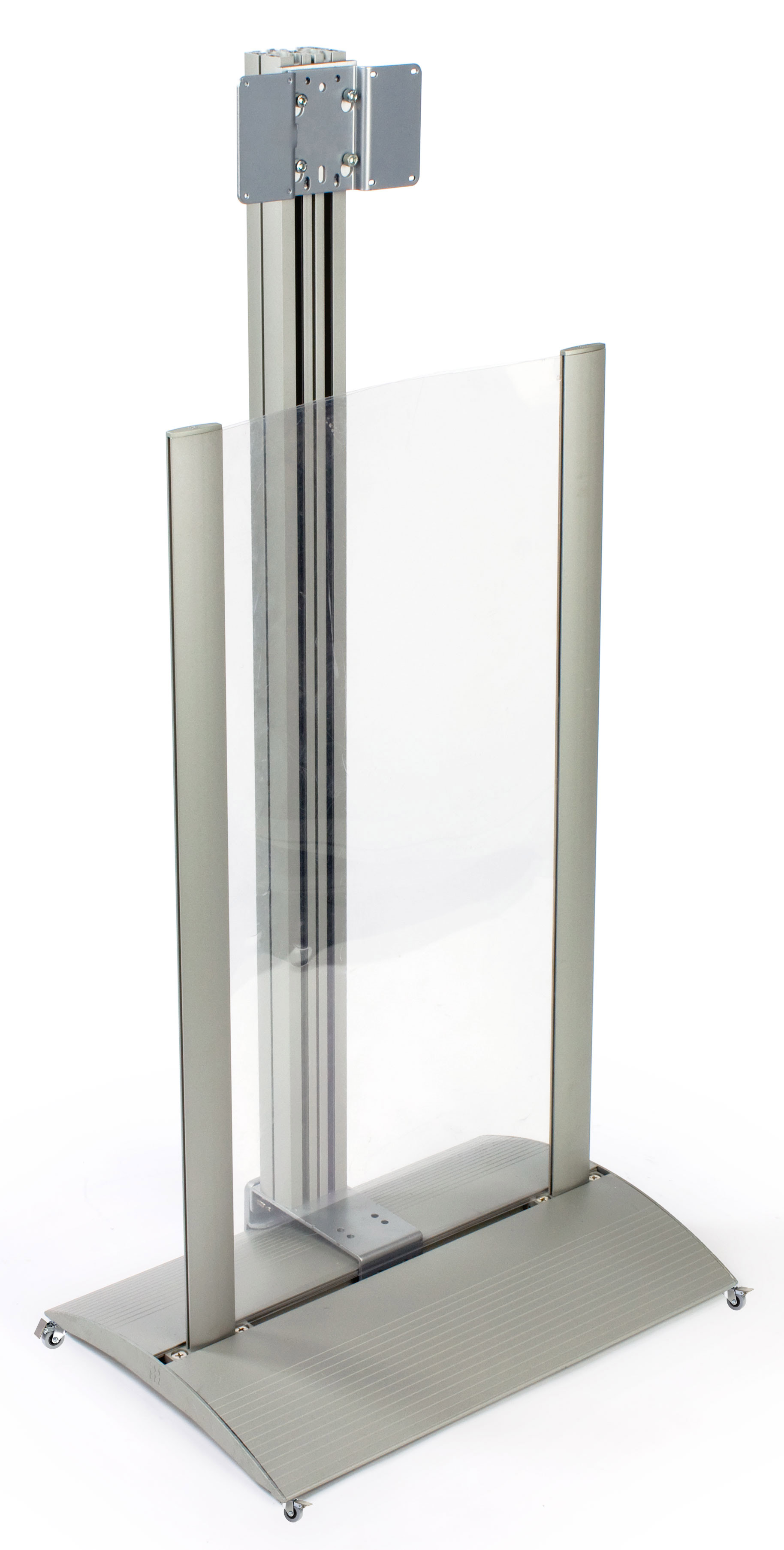 This LCD TV stand uses a poster frame to draw further attention to the ...